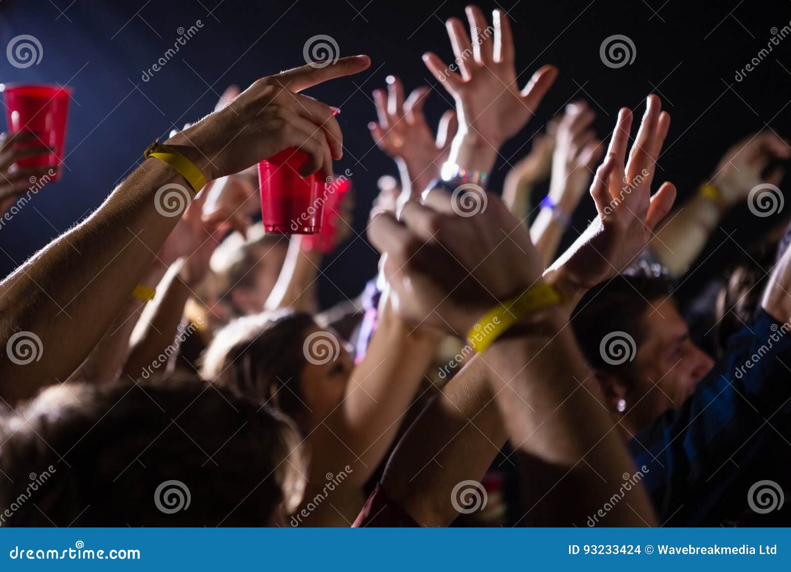 Group of People Dancing at a Concert Stock Photo - Image of beverage ...