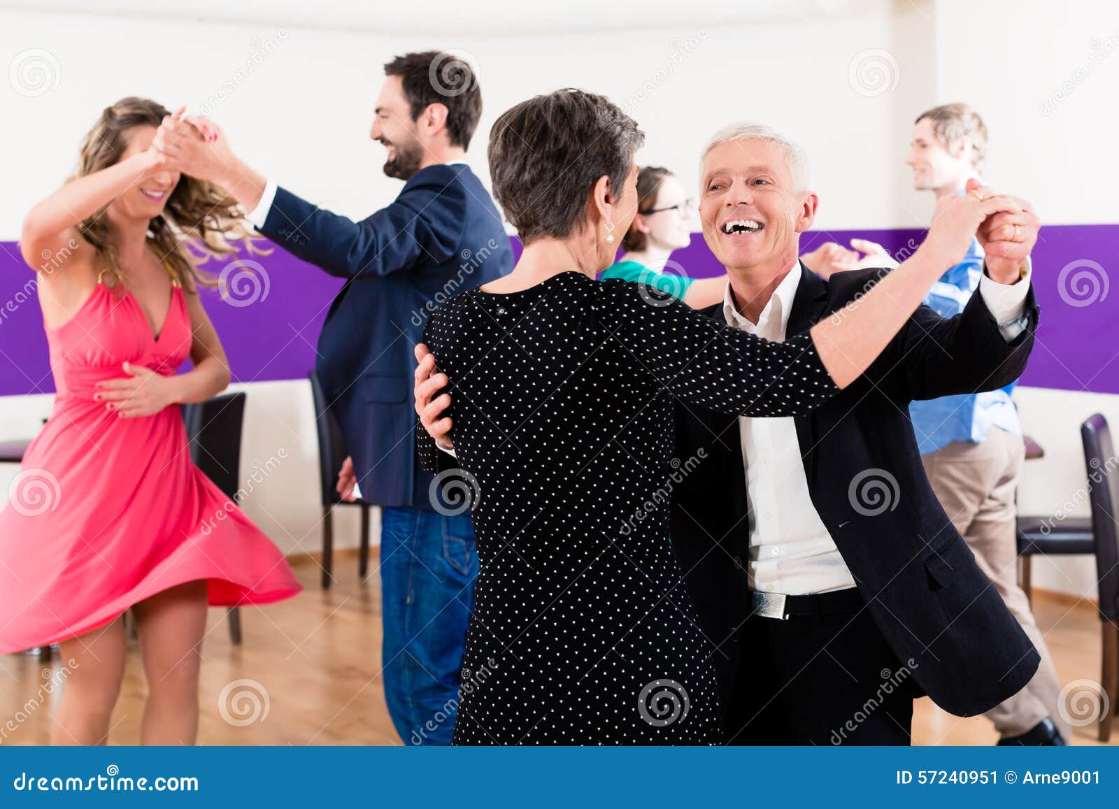 Group of People Dancing in Dance Class Stock Image - Image of training ...
