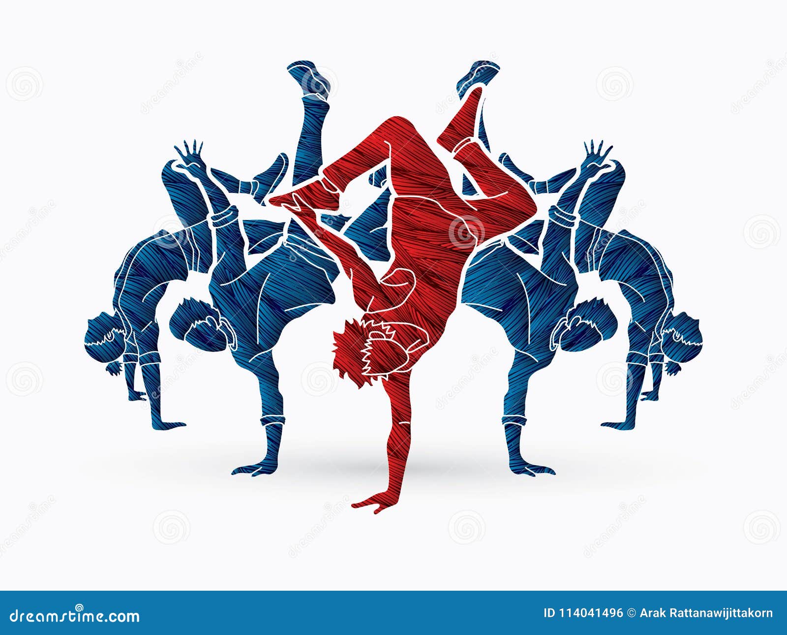 Group of People Dancing, Dancer Dance Together, Street Dance Graphic ...