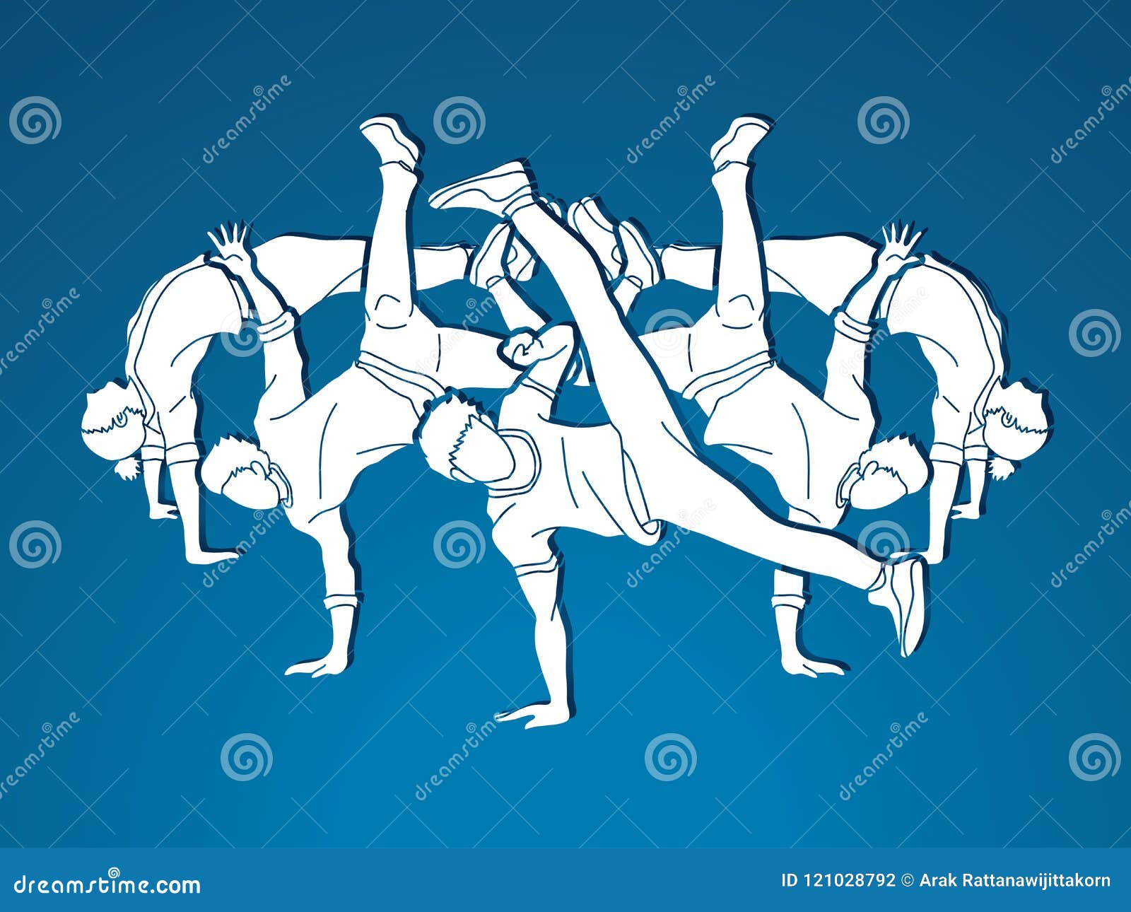 Group of People Dancing, Dancing Action Stock Vector - Illustration of ...