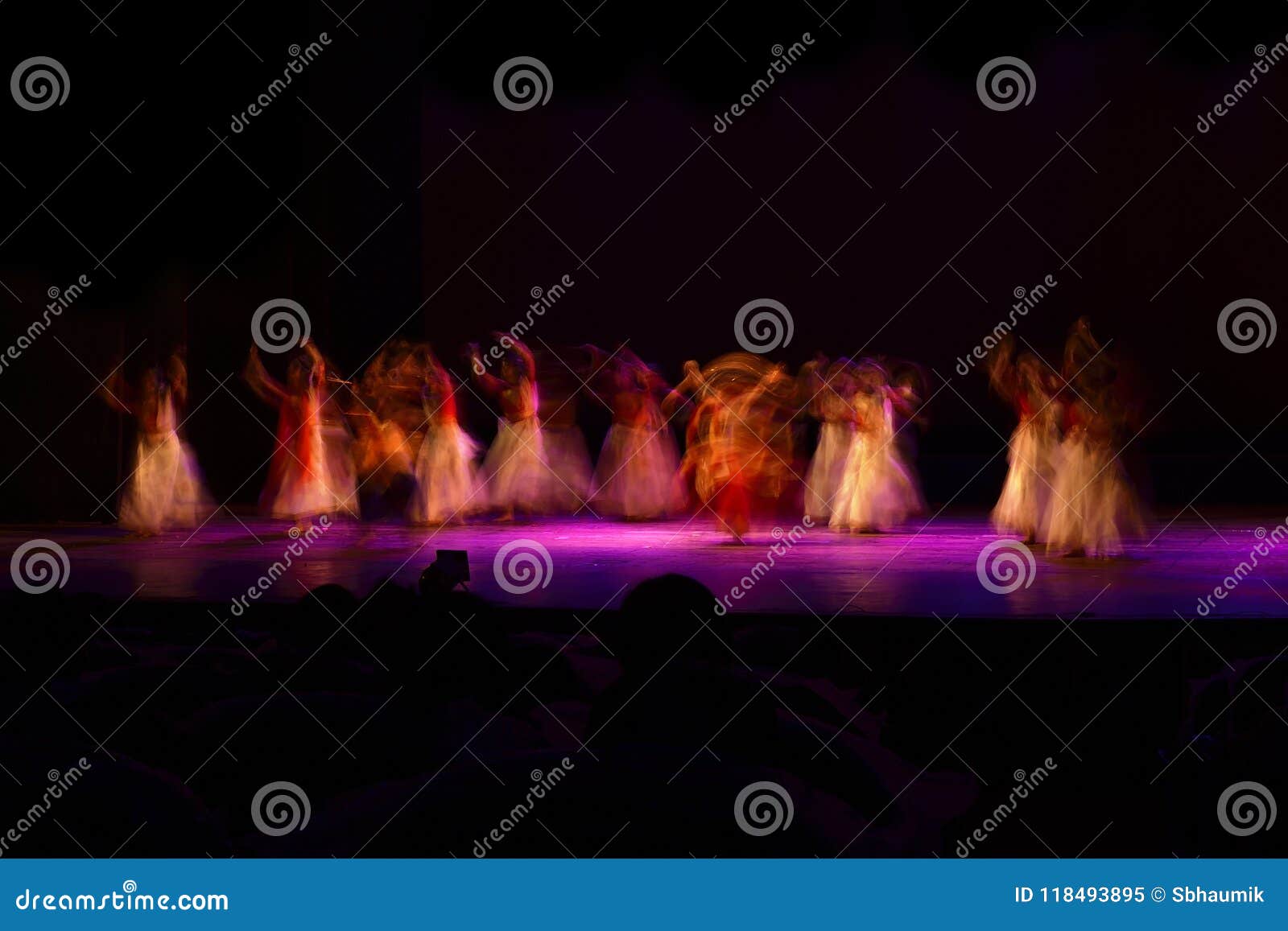 Dancing Performance on Stage Stock Image - Image of igniting, girls ...