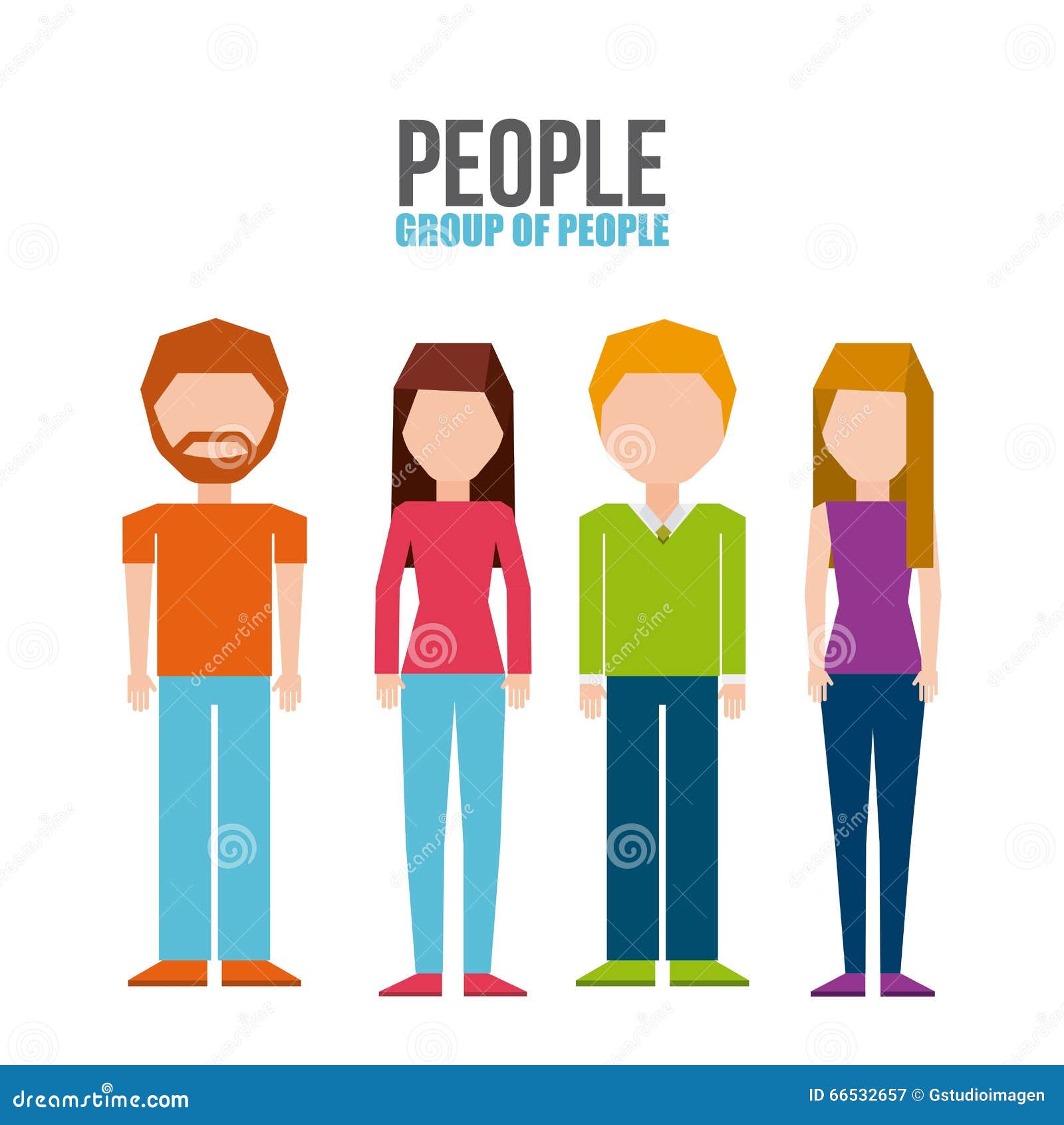 Group of people design stock illustration. Illustration of shape - 66532657