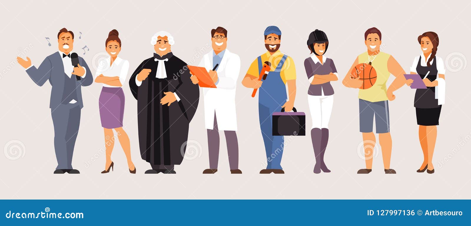 Collection of Professions, Part 1 Stock Vector - Illustration of ... Collection of Professions, Part 1 Stock Vector - Illustration of ...