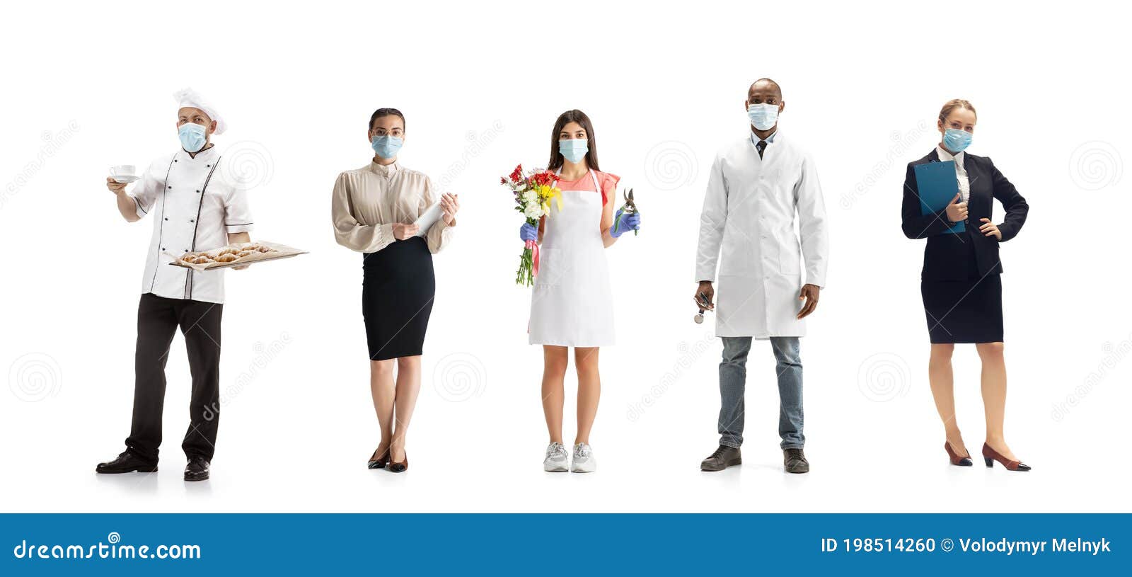 147 Group Female Workers Different Occupation Photos - Free & Royalty ...