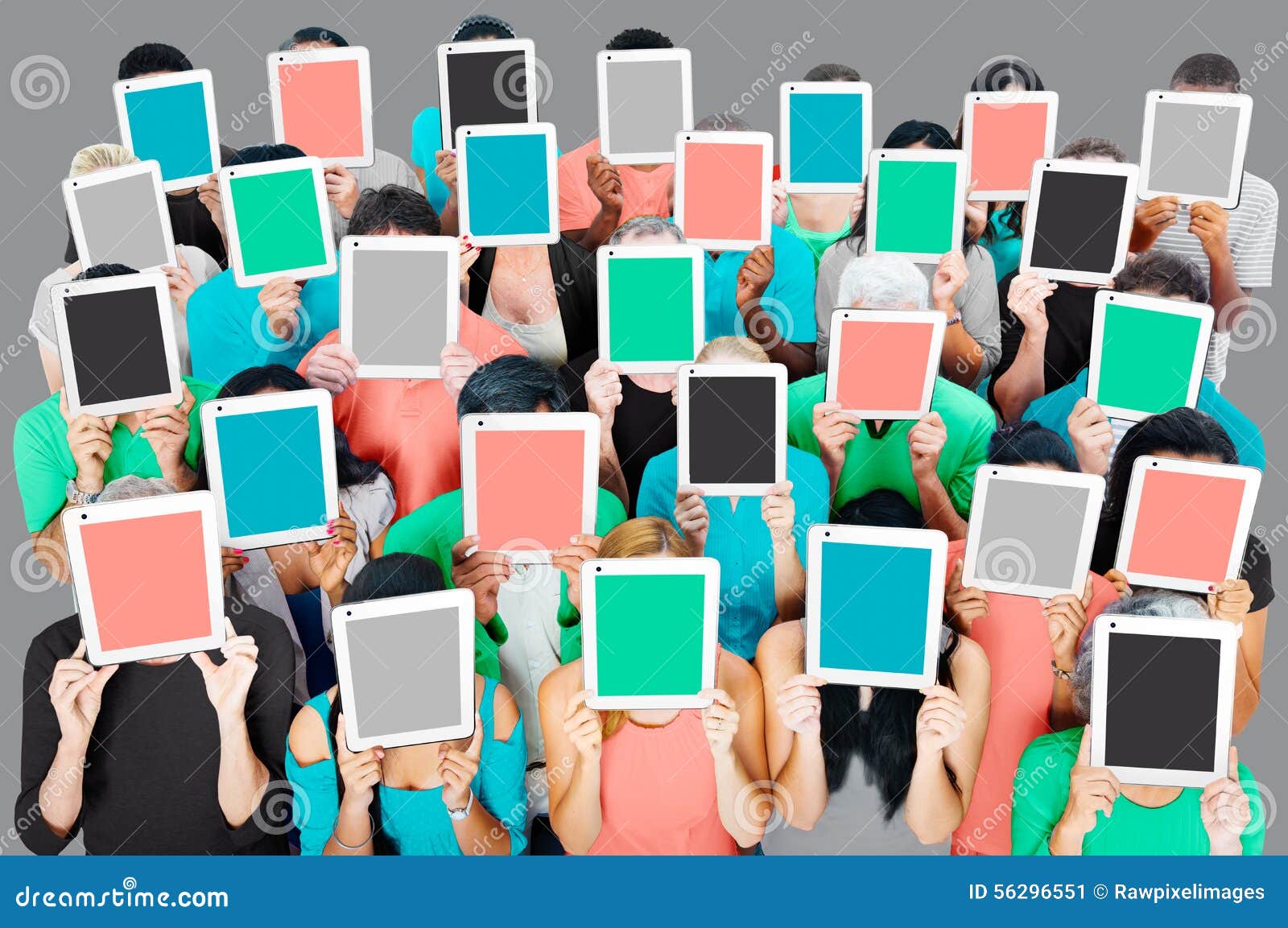 Group of People Digital Tablet Networking Technology Concept Stock ...