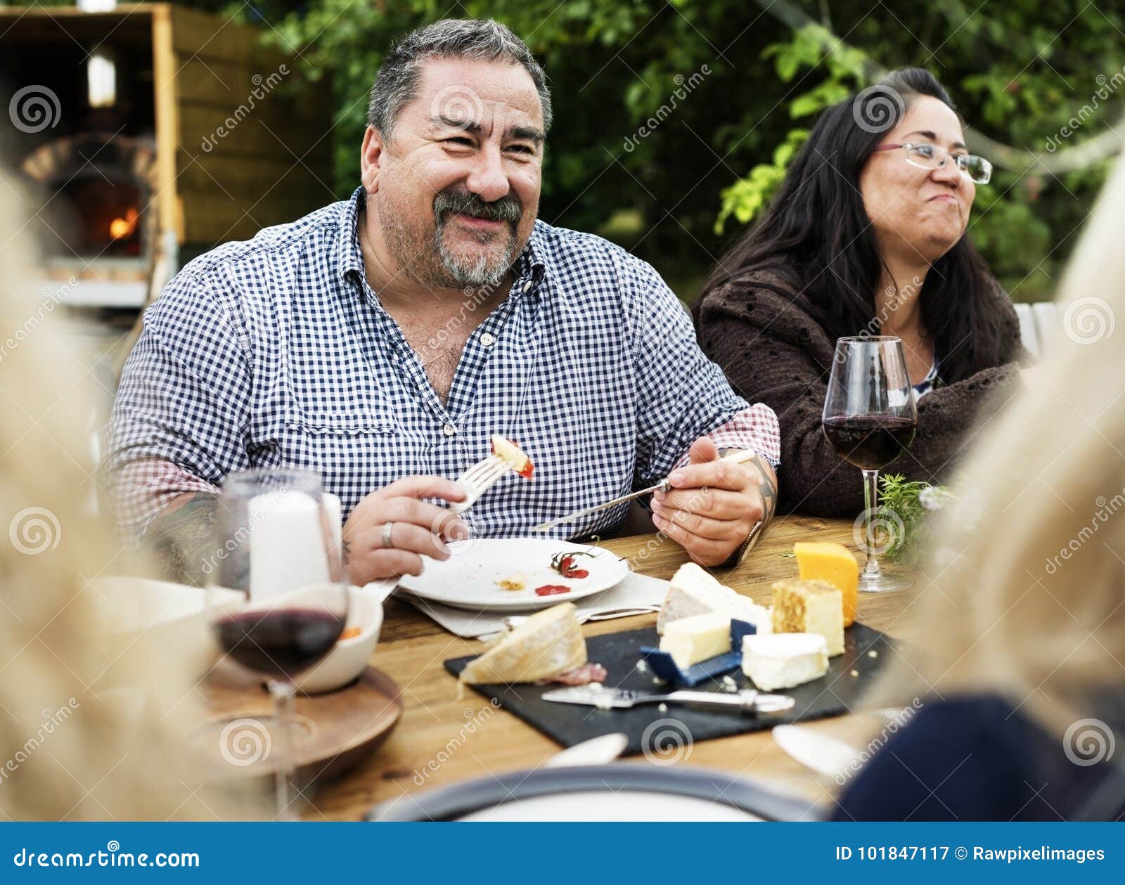 Group of People Dining Concept Stock Image - Image of cake, middle ...