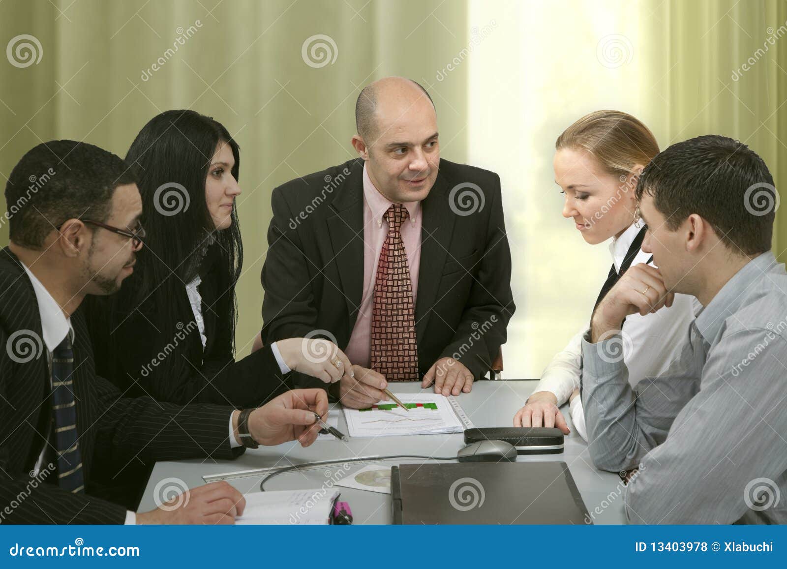 Group of People Discussing at the Table Stock Photo - Image of boss ...