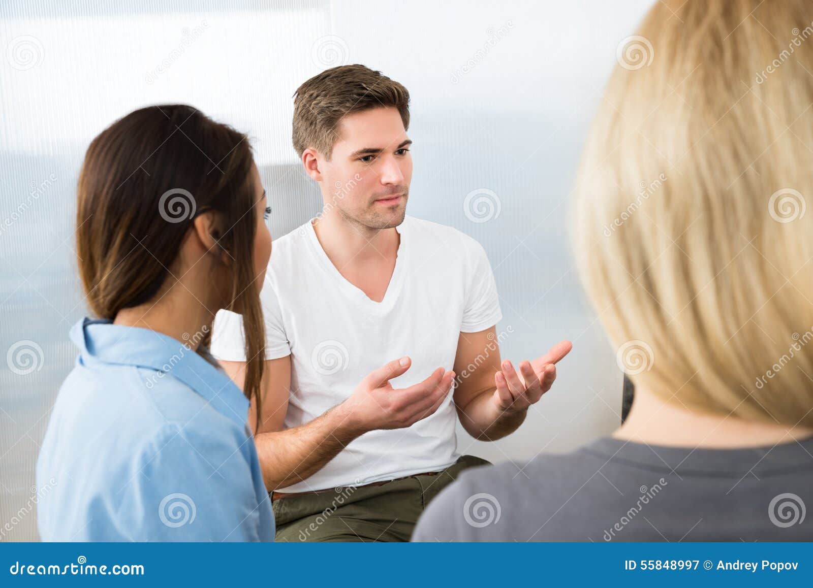 Group of People Discussing stock image. Image of communication - 55848997