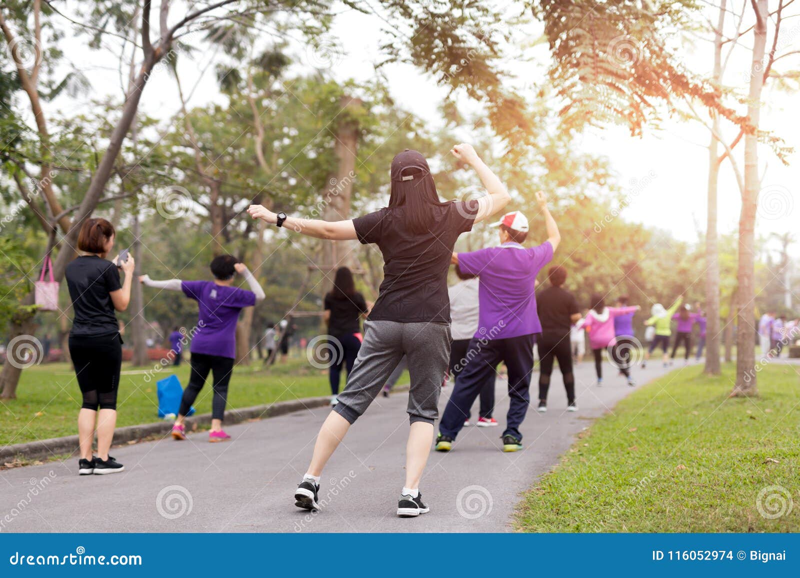 Group of People Doing Exercise Aerobics Dancing Editorial Stock Image ...