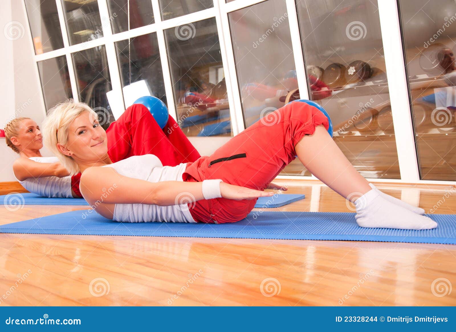 Group of People Doing Fitness Exercise Stock Photo - Image of caucasian ...