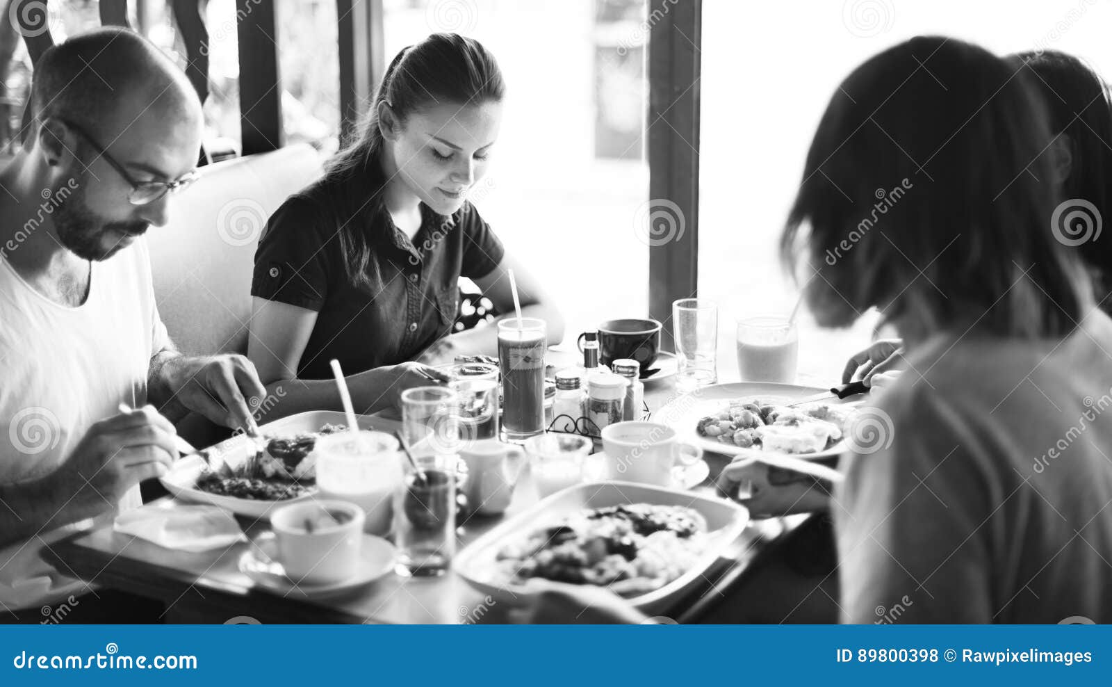 Group of People Eating Lunch Concept Stock Photo - Image of drink ...
