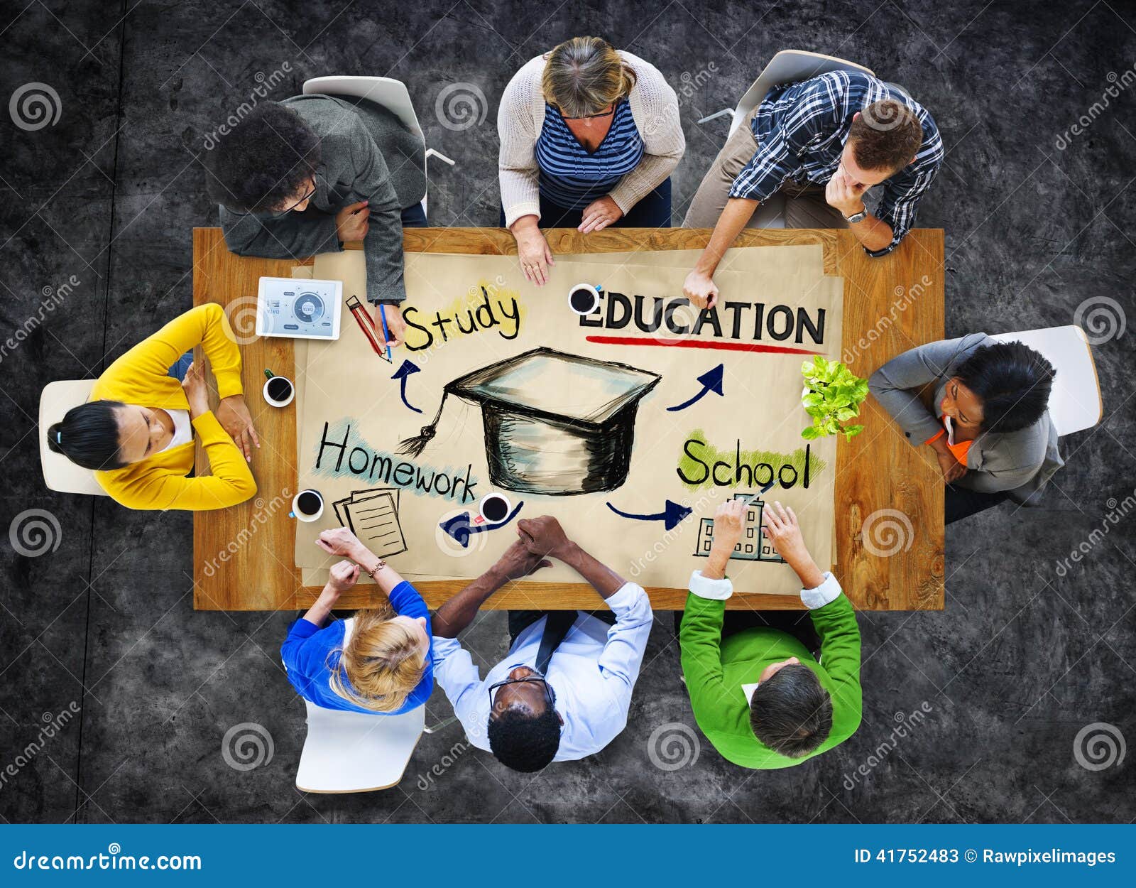 Group of People with Education Concept Stock Image - Image of degree ...