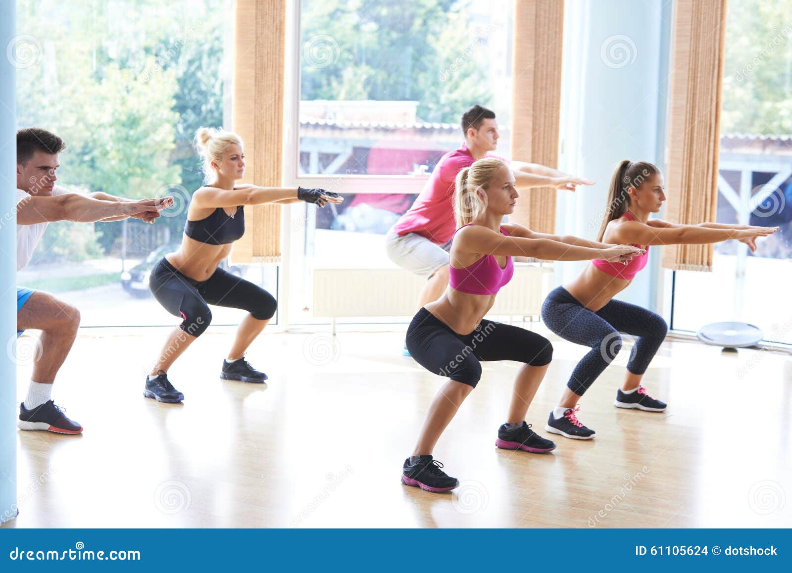 Group of People Exercising at the Gym Stock Photo - Image of lifestyle ...