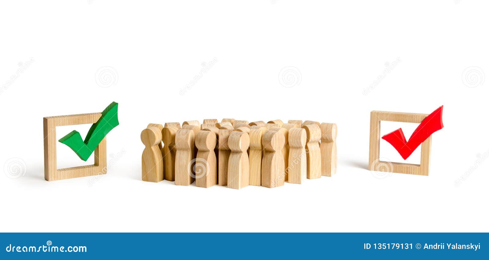 A Group of People is Faced with the Choice of the Right Decision or ...