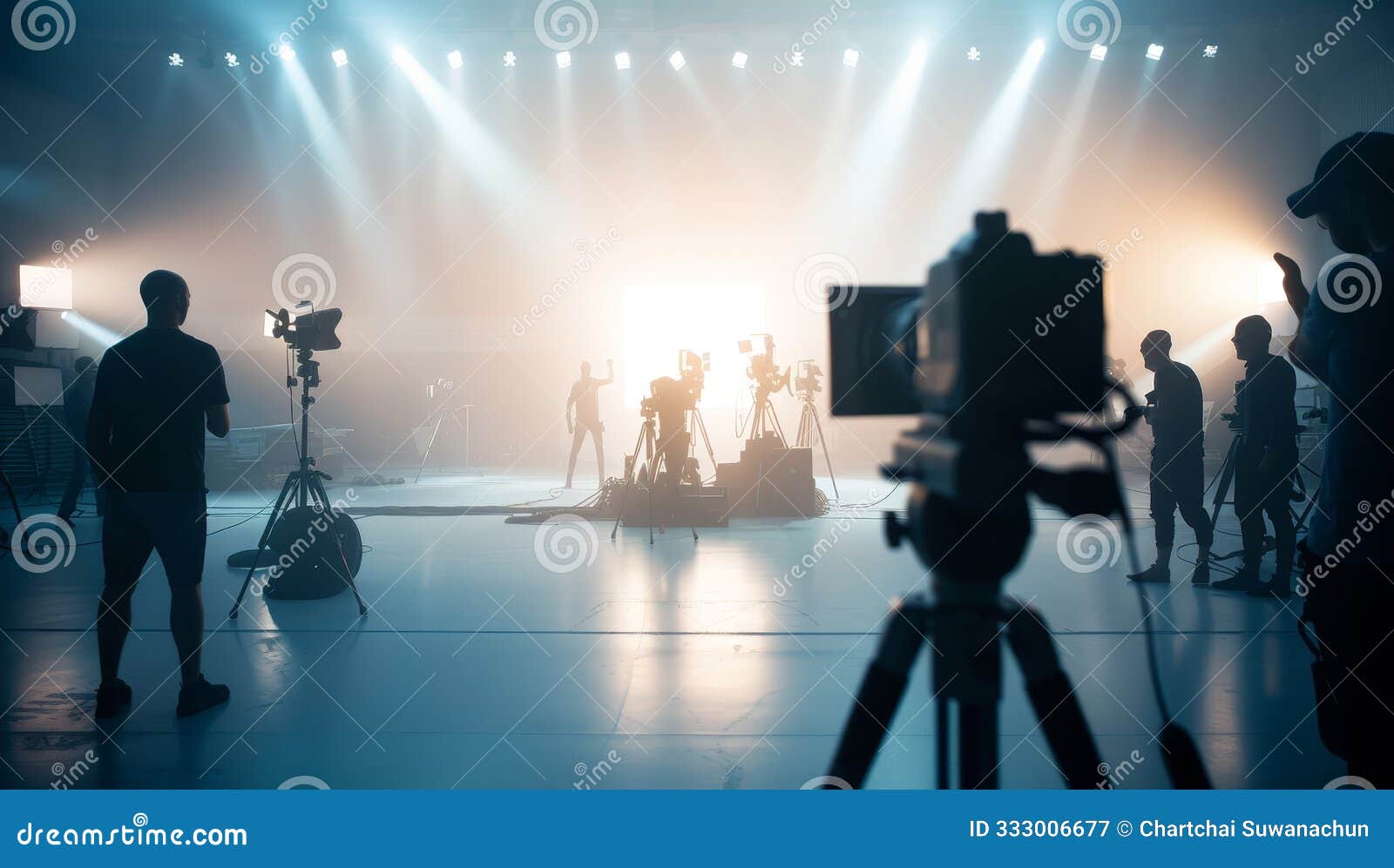A Group of People are Filming a Band on Stage by AI Generated Image ...