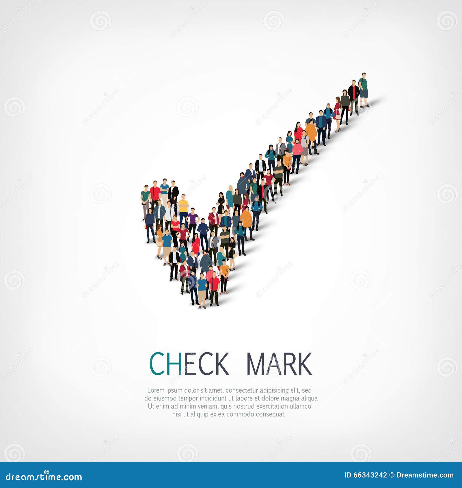 Two People With Checkmark Sign As Community Group Or Verified Team ...