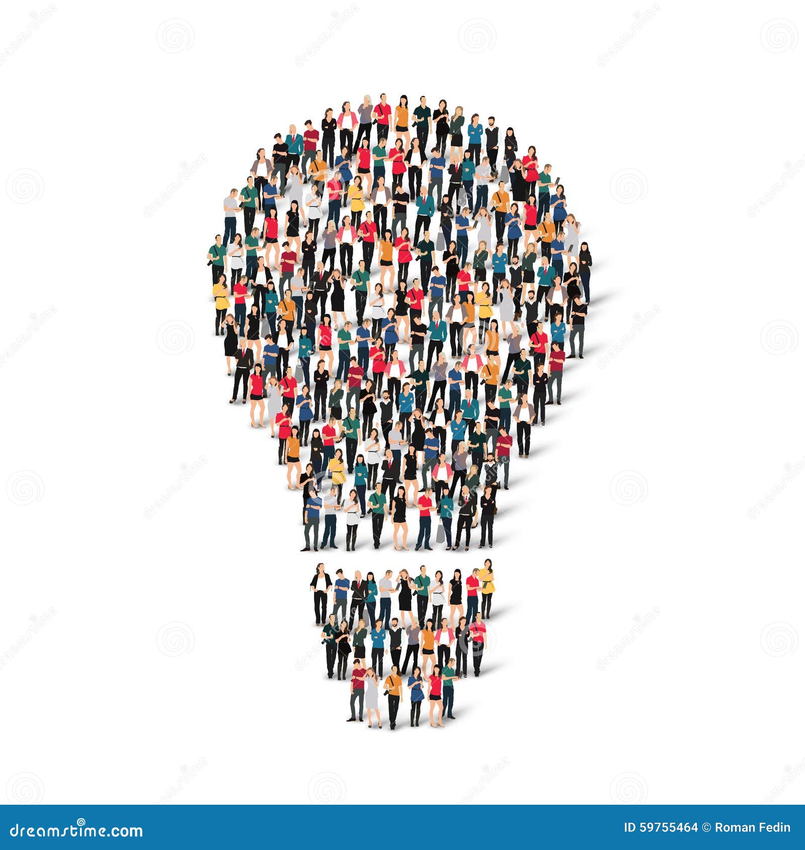 Group people form lamp stock vector. Illustration of global - 59755464