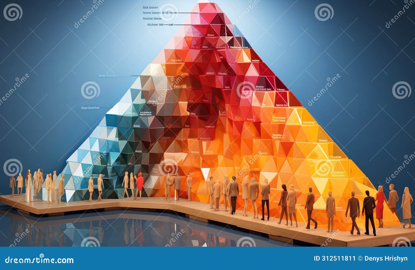 Human Pyramid Standing by Water Stock Image - Image of travel, activity ...
