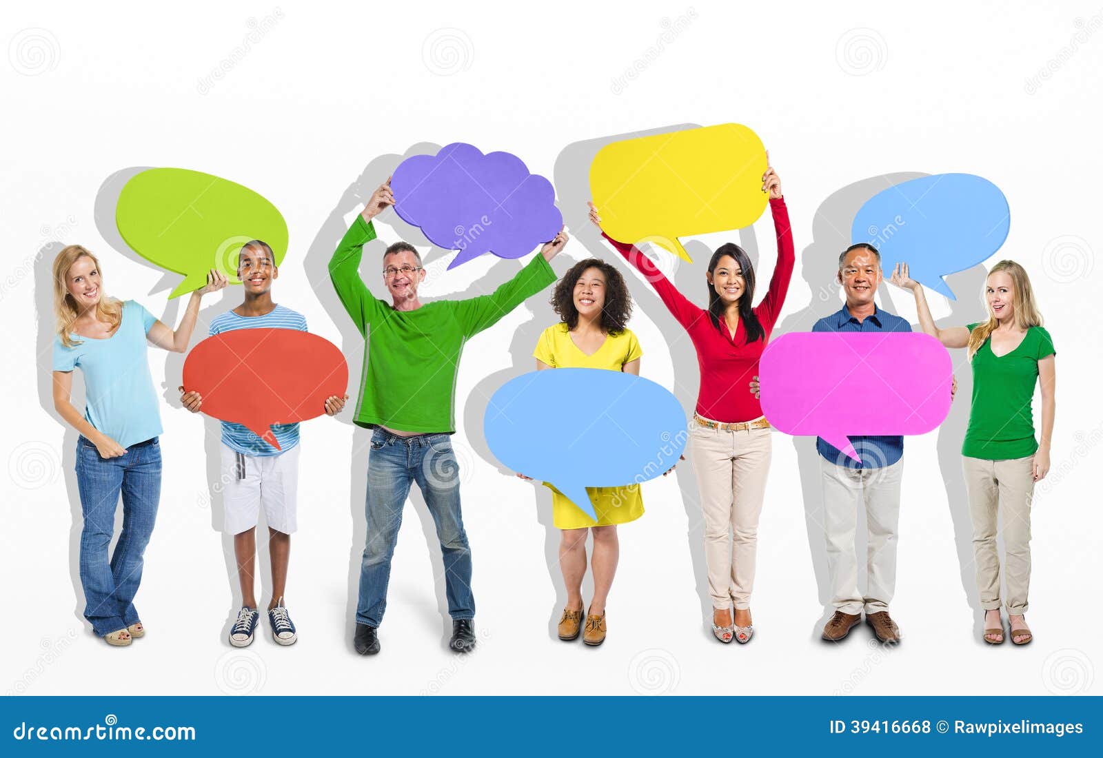 Group of People Giving Thoughts and Ideas Stock Photo - Image of global ...
