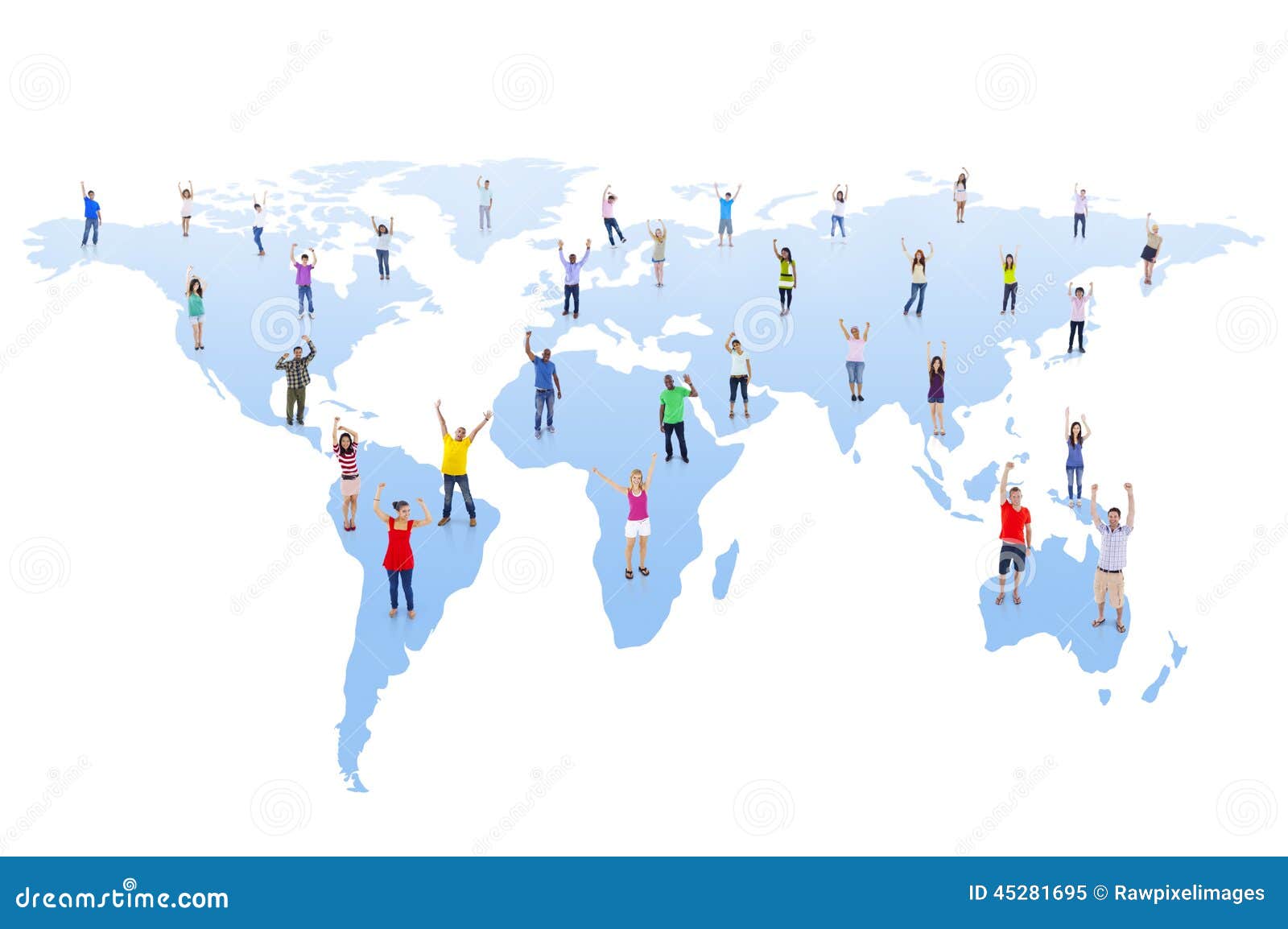 Group of People and Global Communications Stock Image - Image of ...