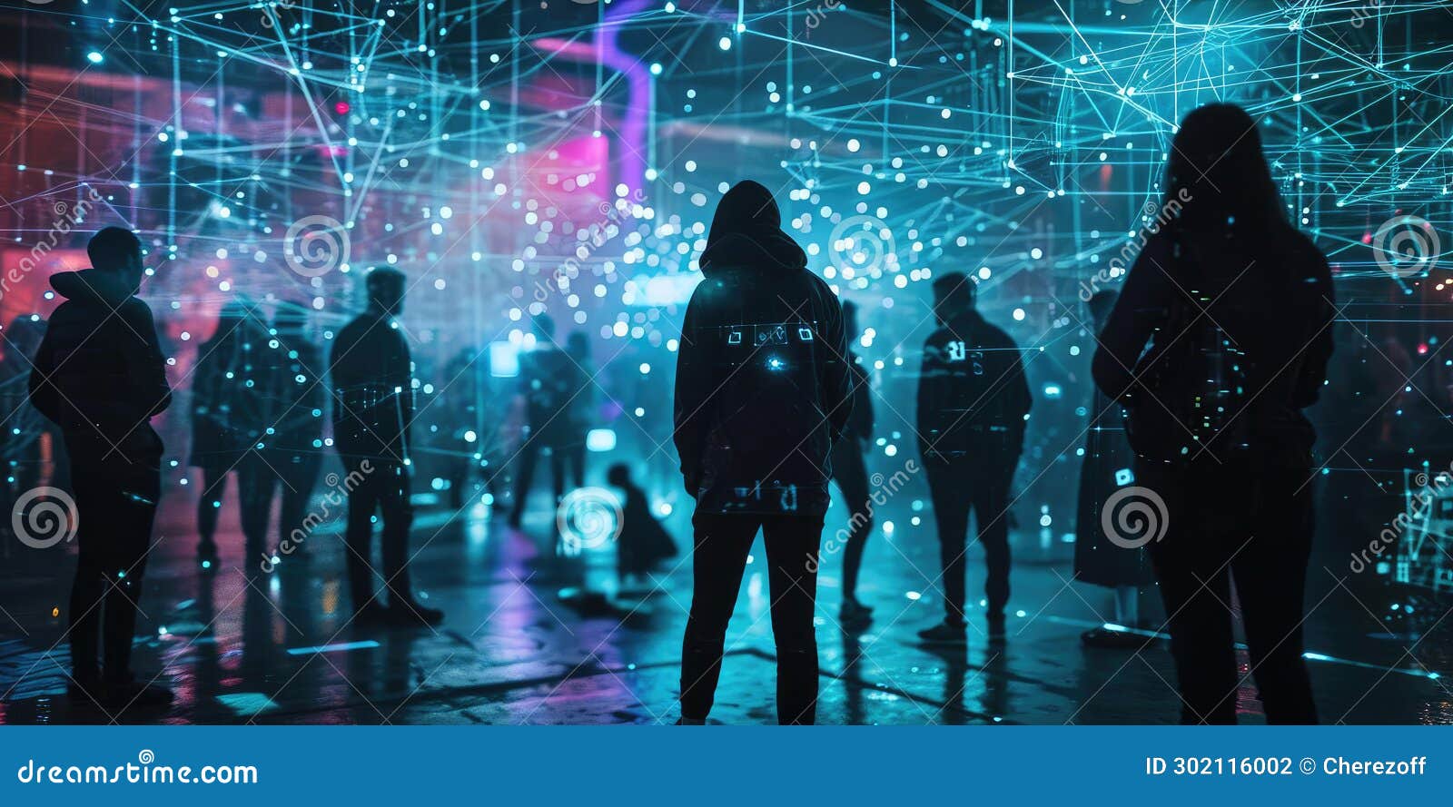 A Group of People on the Global Internet Stock Photo - Image of ...