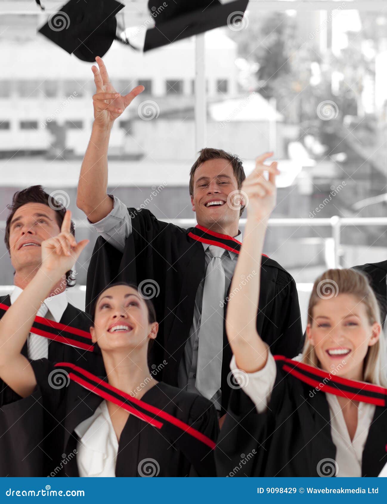 Group of People Graduating from College Stock Image - Image of color ...