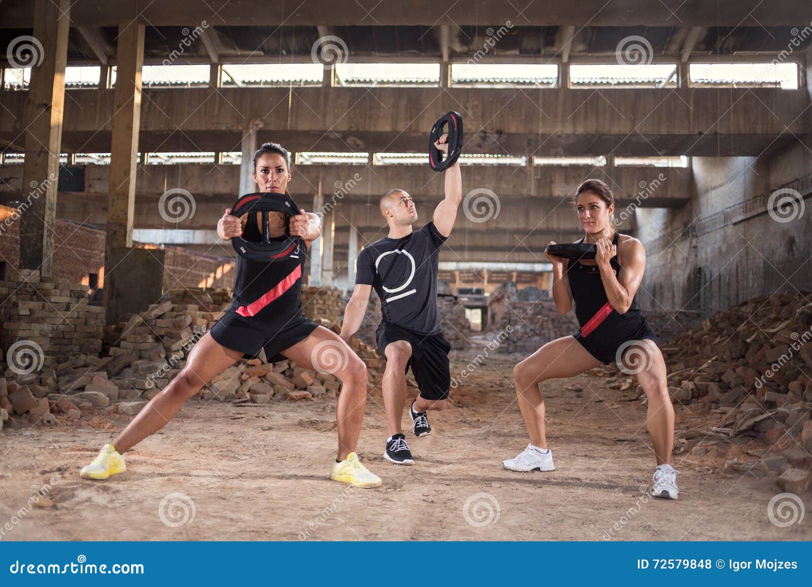 Group of People Has Muscular Training Stock Photo - Image of body ...