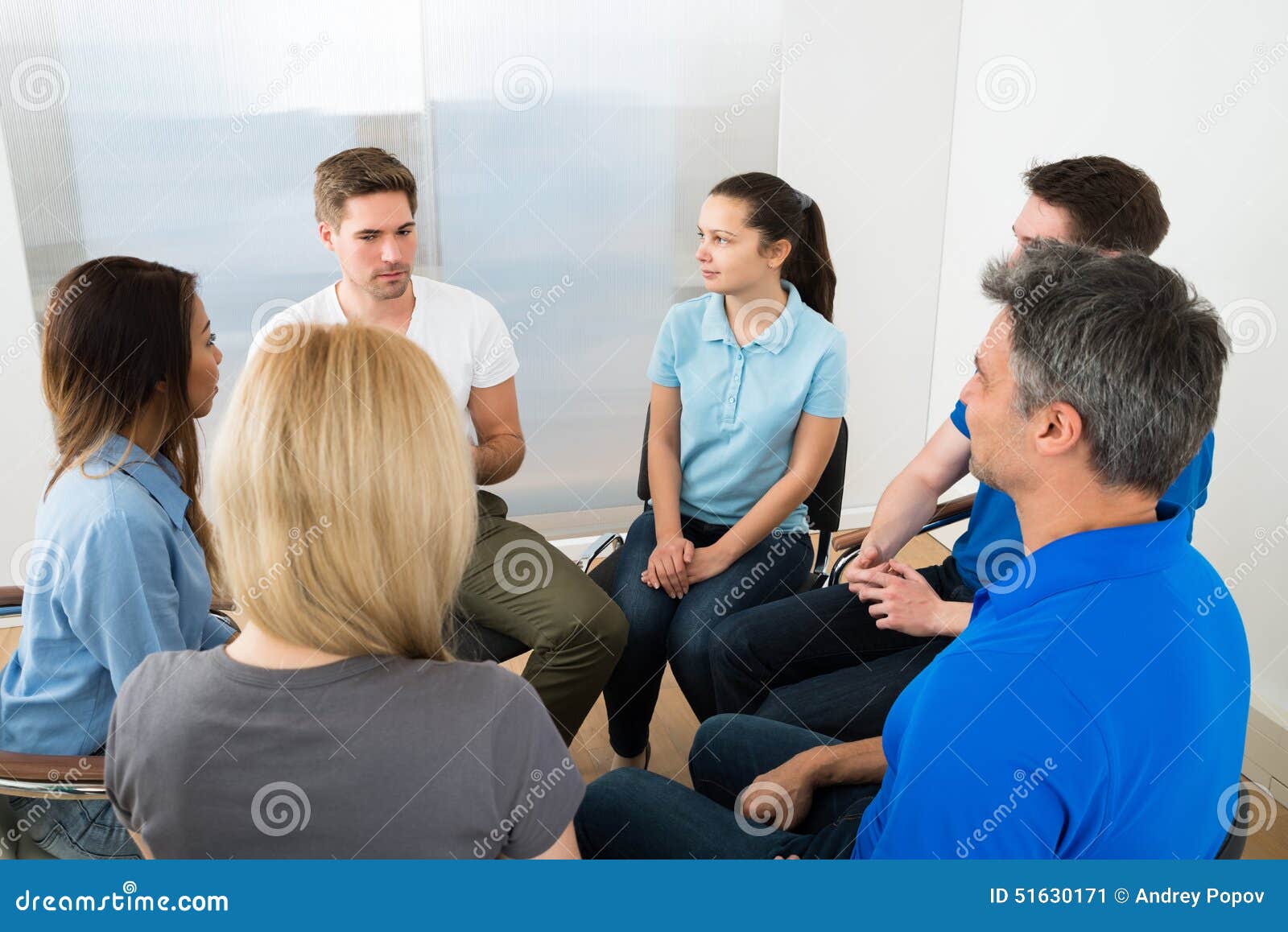 Group of People Having Discussion Stock Image - Image of counselor ...