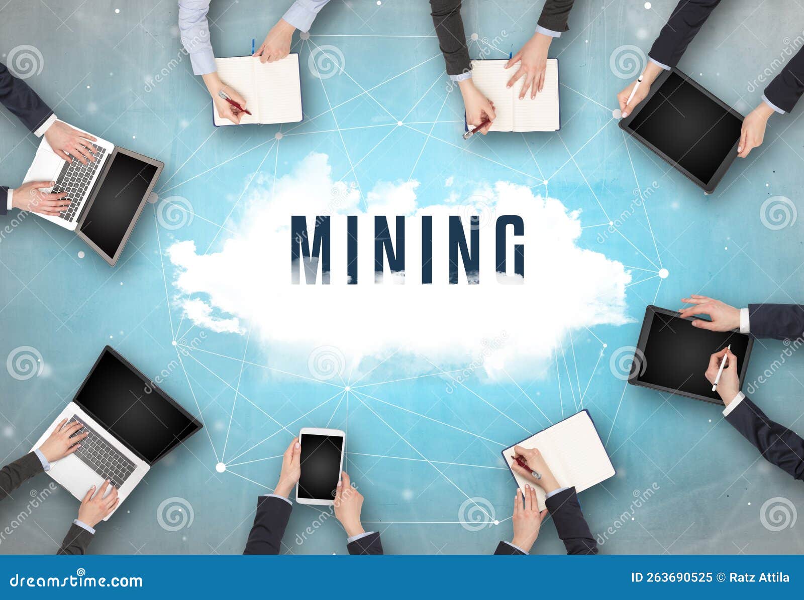 Group of People Having a Meeting Stock Image - Image of network, mining ...