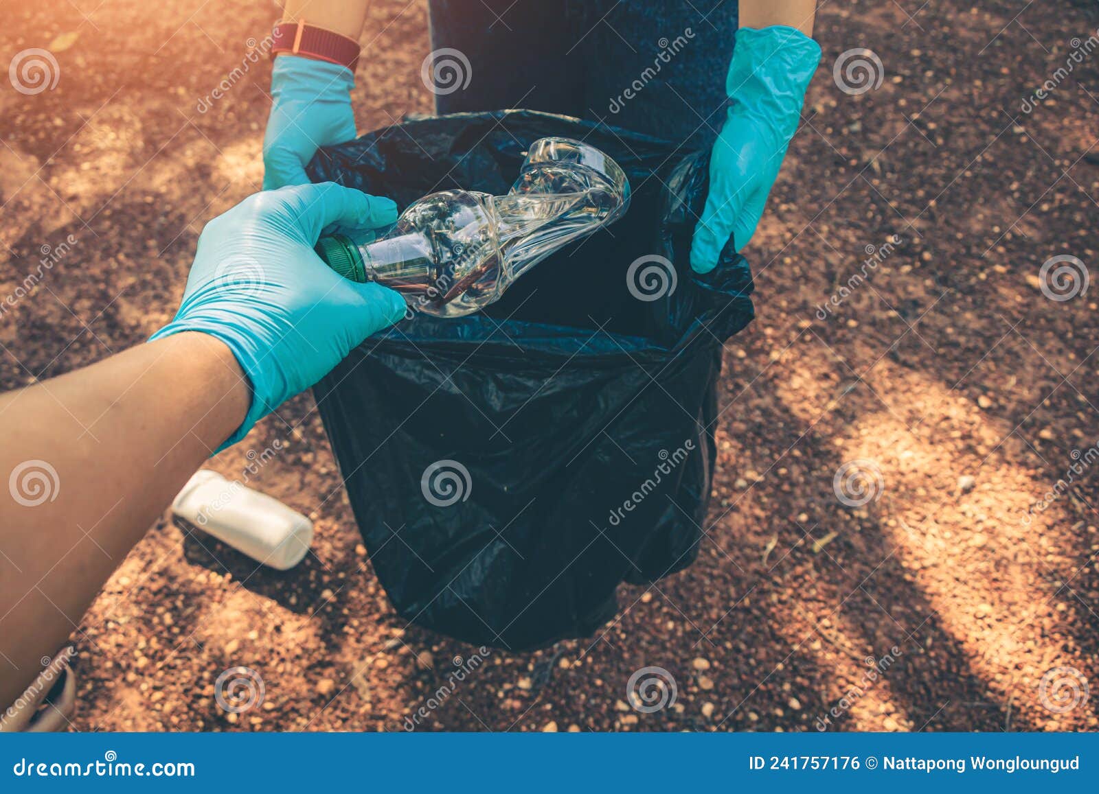 Group of People Help Garbage Collection for To Keep Clean Stock Photo ...