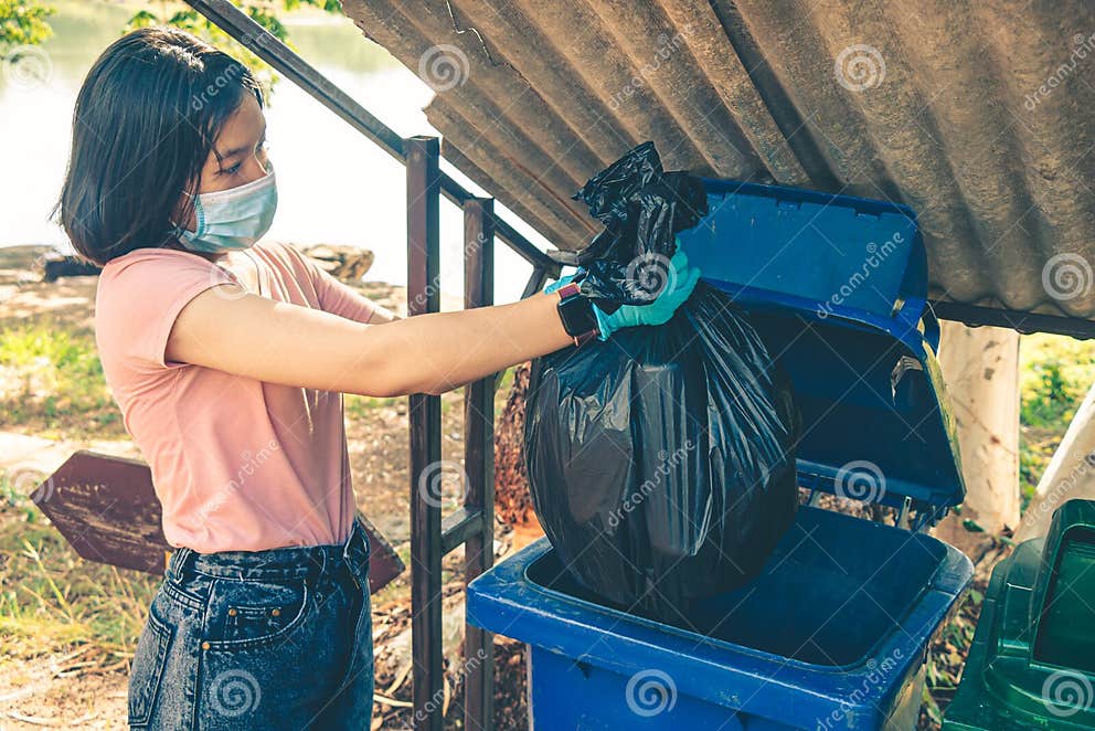 Group of People Help Garbage Collection for To Keep Clean Stock Image ...