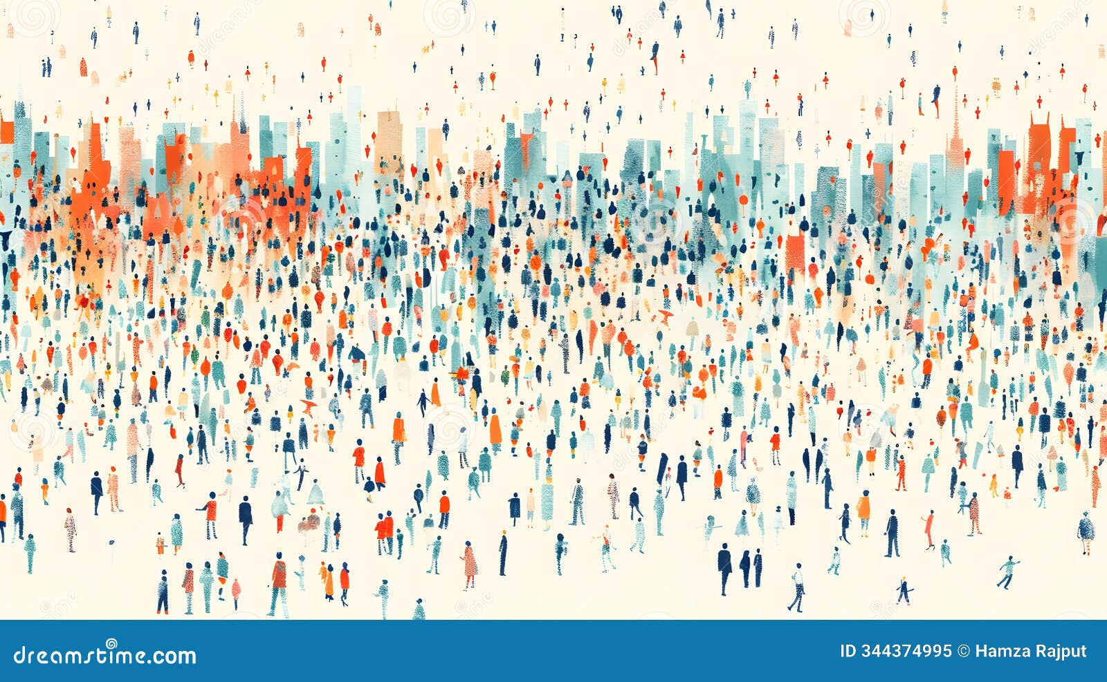 Group of People, Highly Detailed Isolated on White Background Stock ...