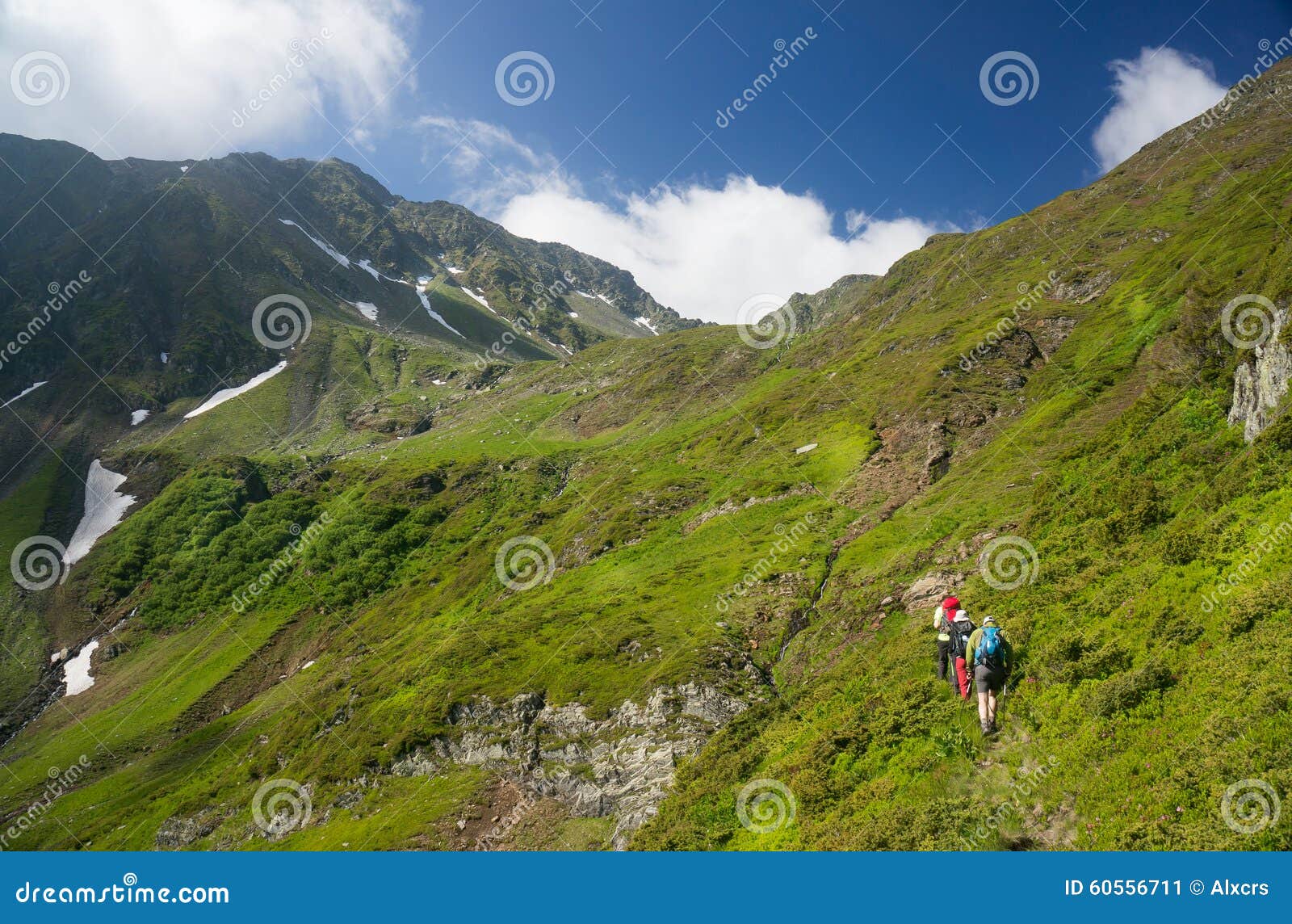 People Hiking On Trail Through Samaria Gorge. Crete, Greece. Editorial ...