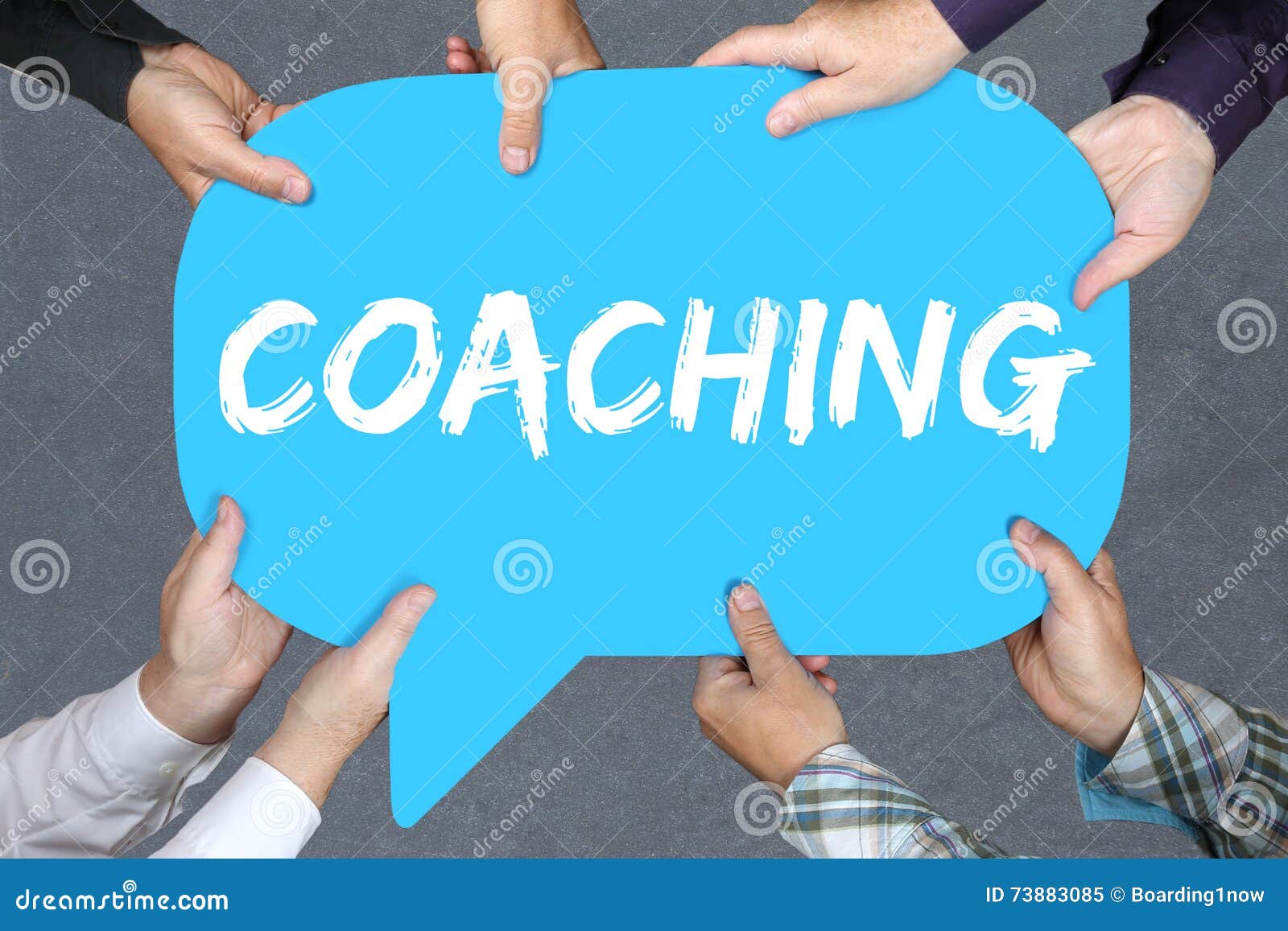 Group of People Holding Coaching and Mentoring Education Training ...