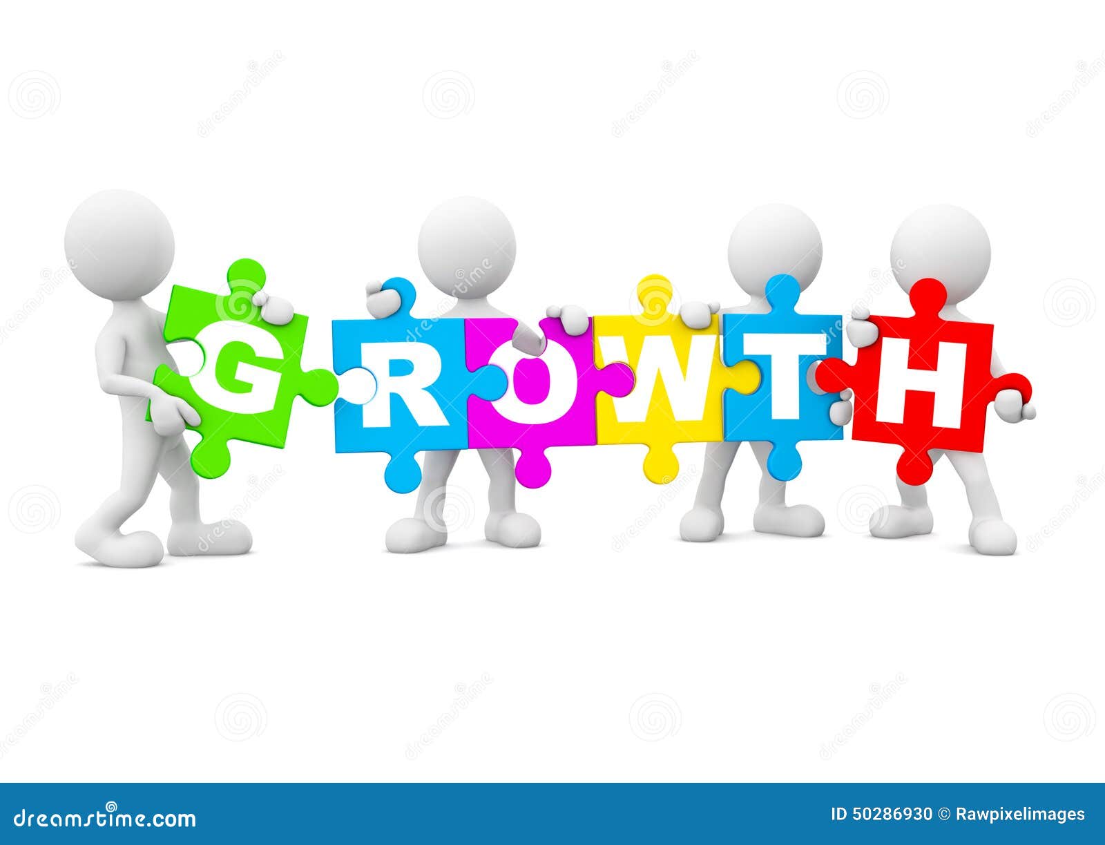 Group People Holding English Multi Colored Growth Concept Stock ...