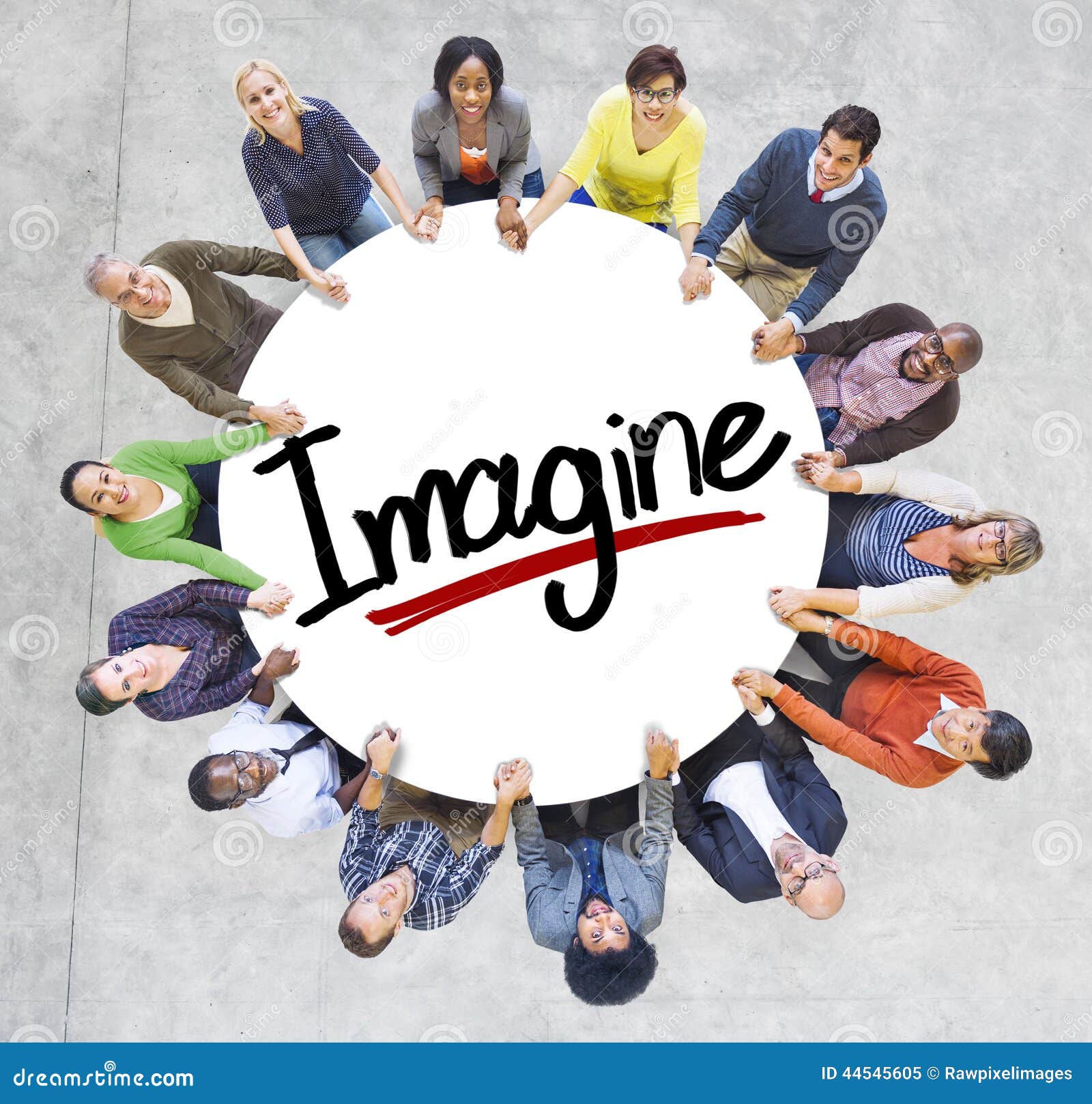 Group of People Holding Hands Around Letter Imagine Stock Image - Image ...