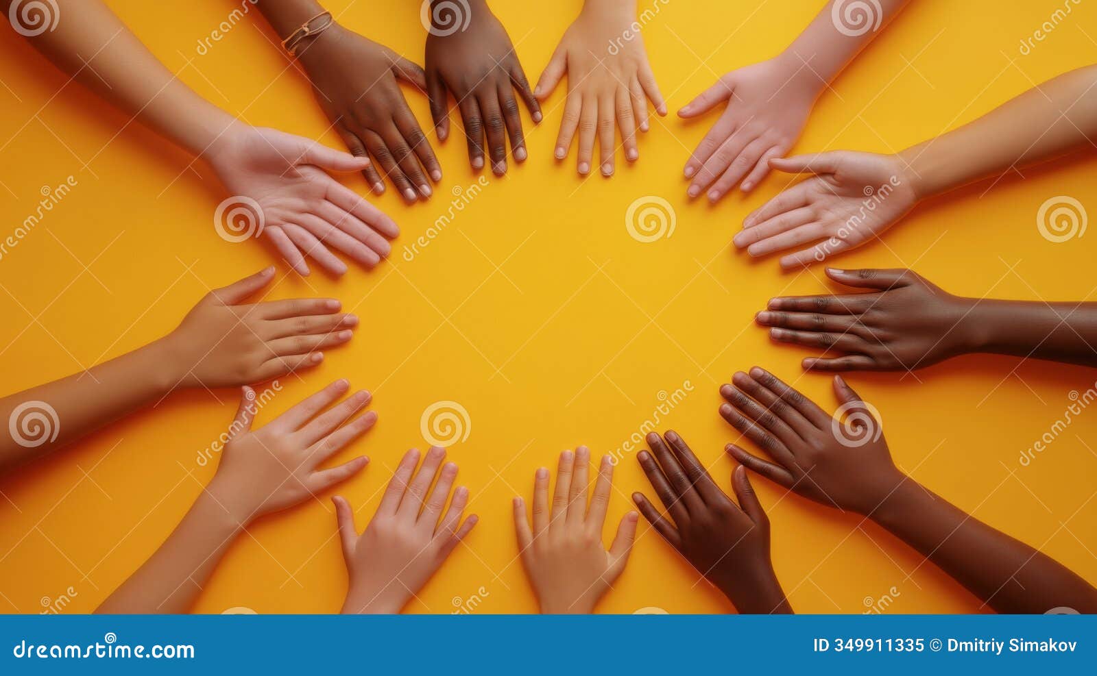 A Group of People are Holding Hands in a Circle Stock Image - Image of ...