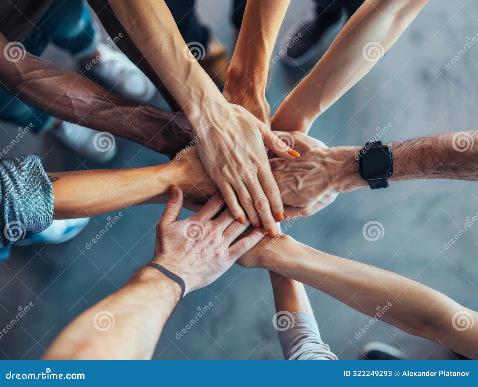 A Group of People are Holding Hands in a Circle Stock Illustration ...