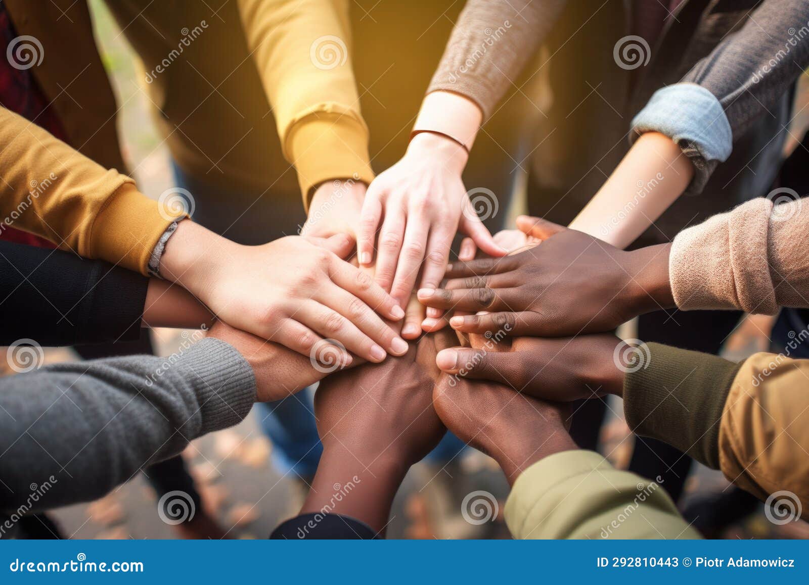 Group of People Holding Hands. Community Concept Stock Illustration ...