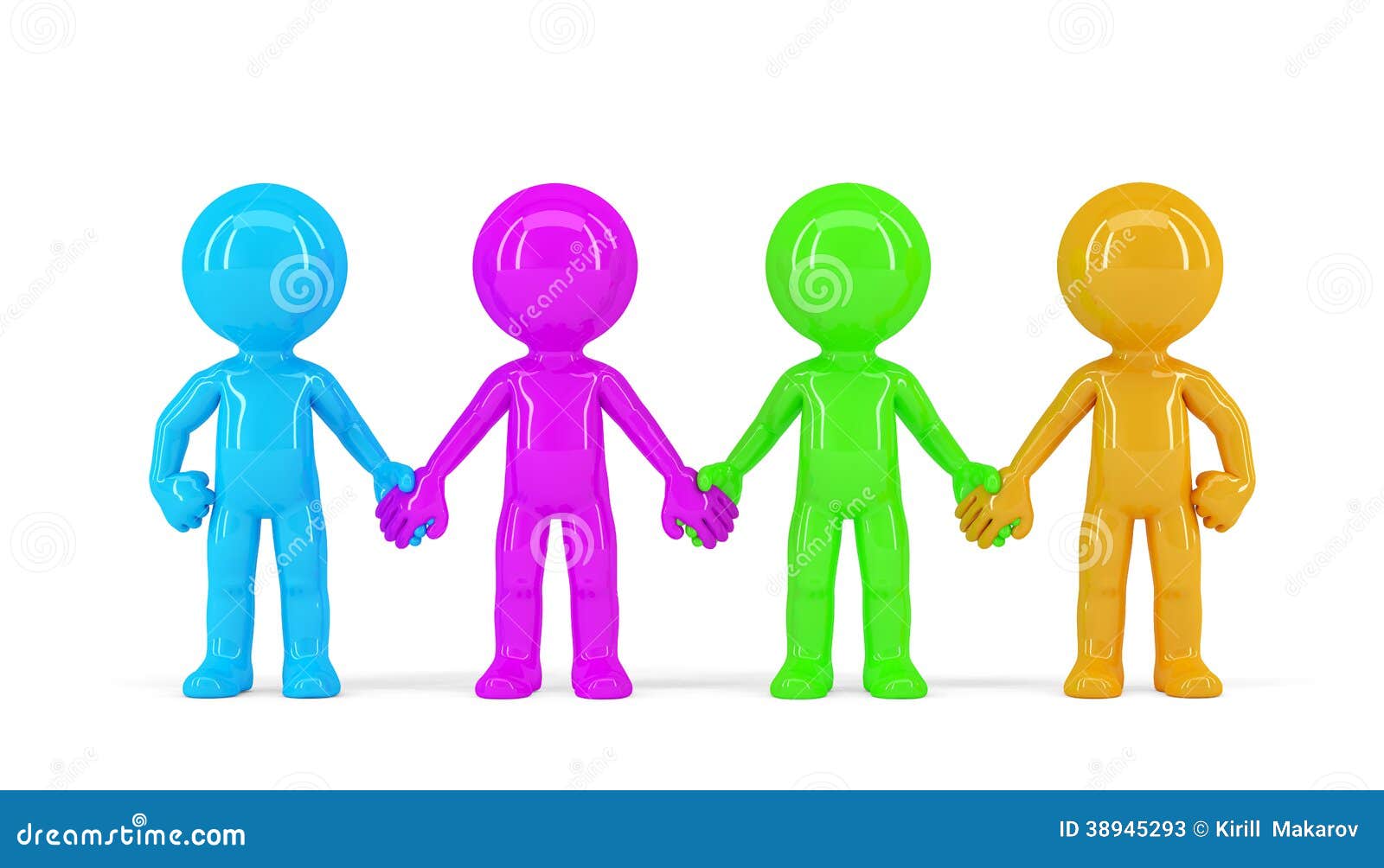 Group of People Holding Hands. Stock Illustration - Illustration of ...
