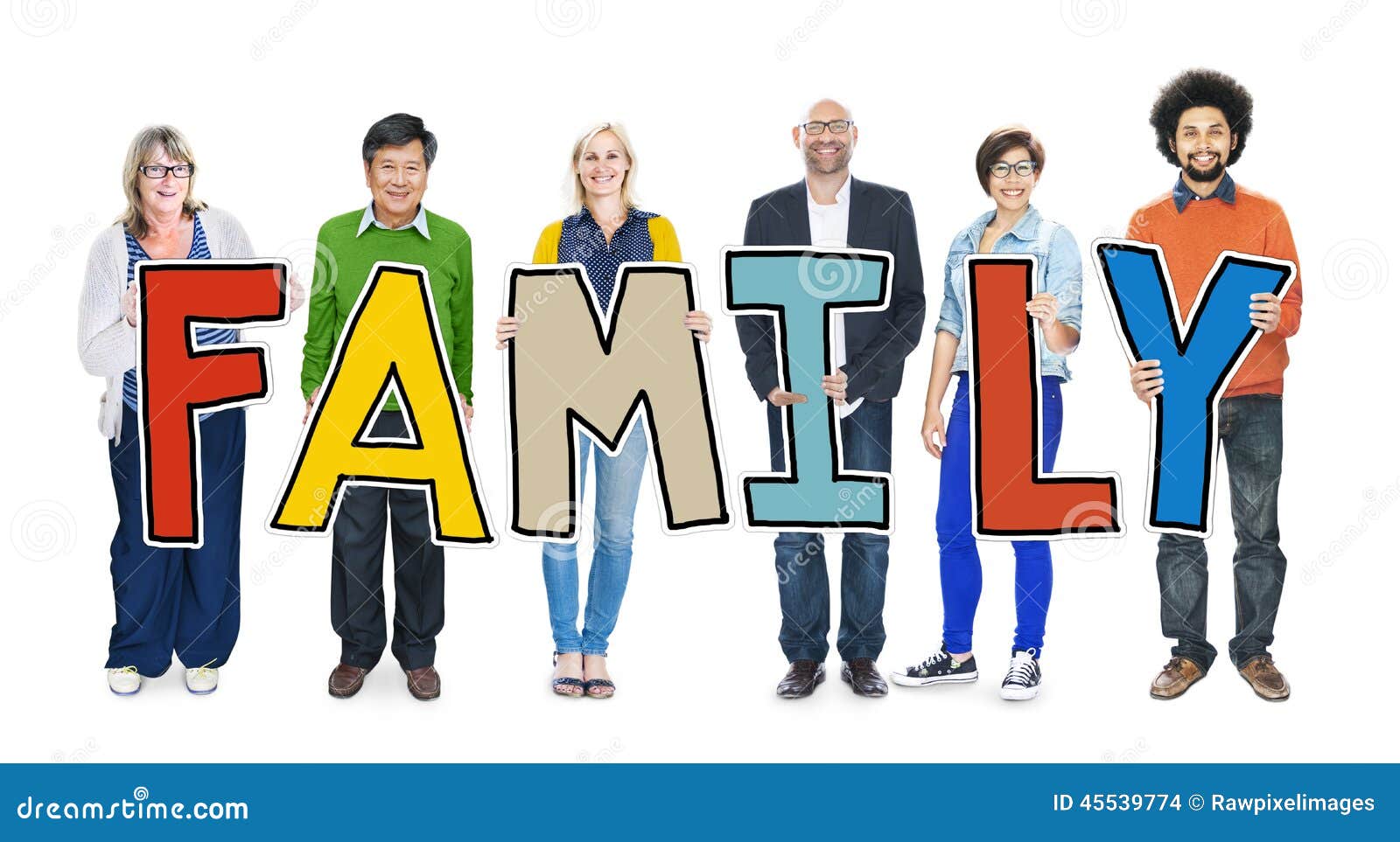 Group of People Holding Letter Family Concepts Stock Photo - Image of ...