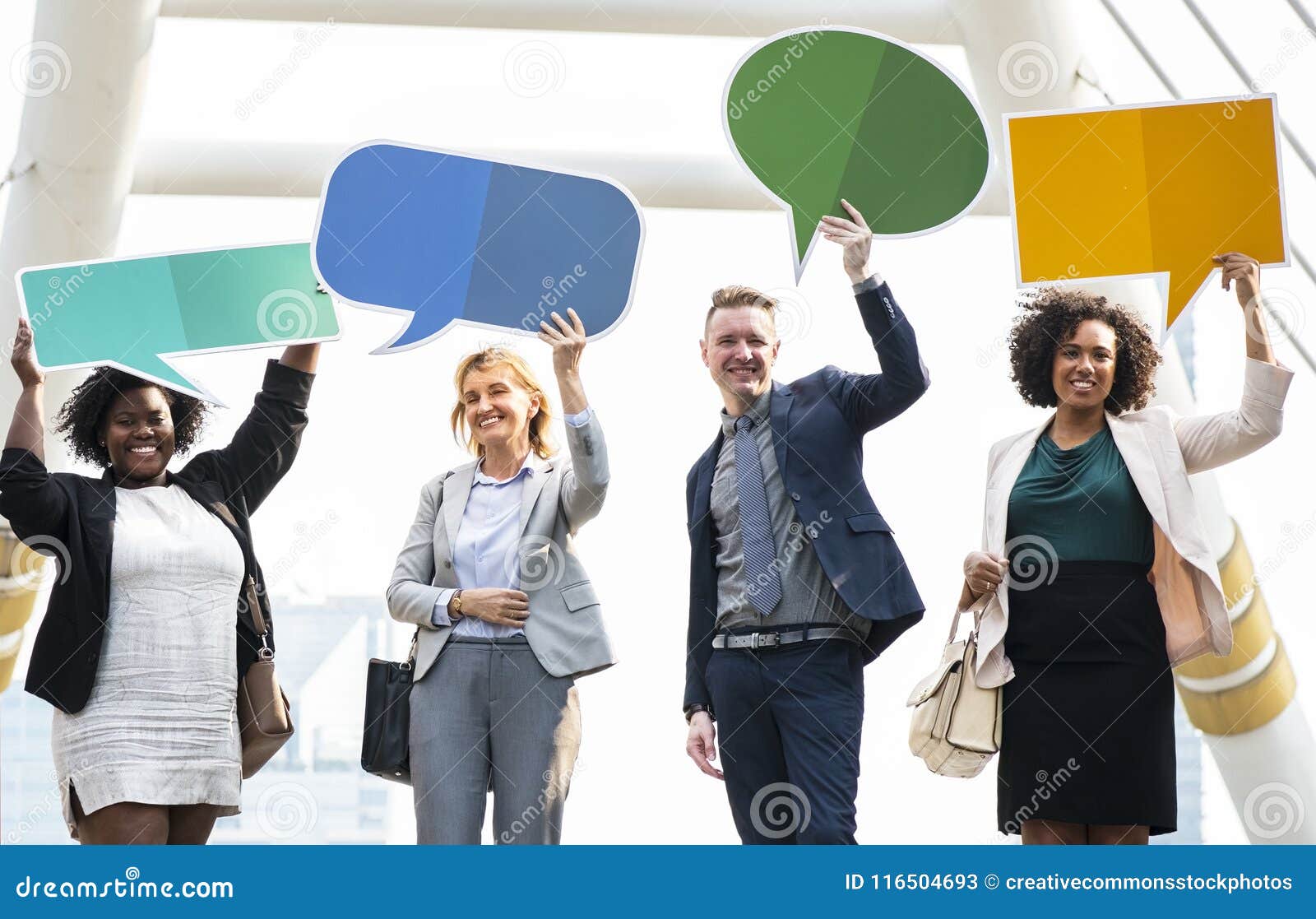 Group Of People Holding Message Boards Picture. Image: 116504693