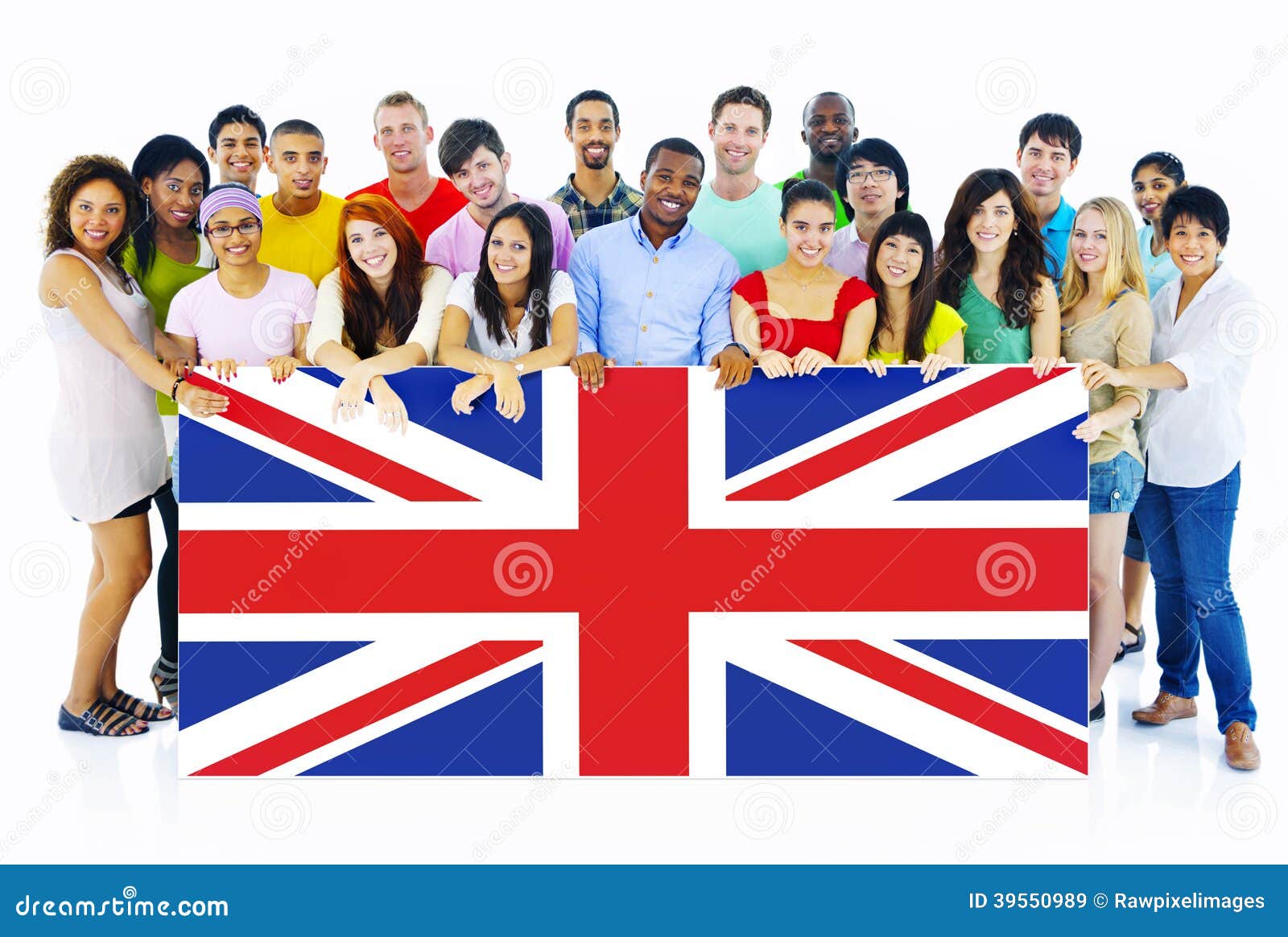Group of People Holding United Kingdom Board Stock Image - Image of ...
