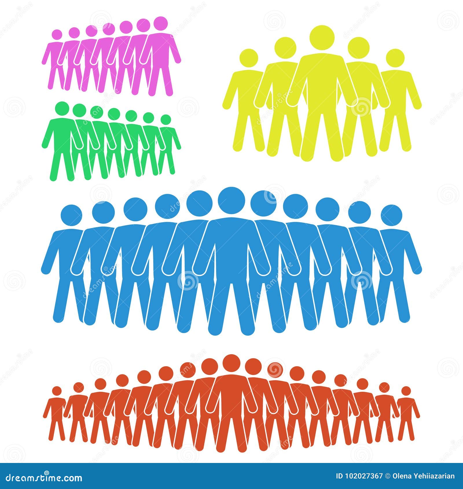 A group of people icon stock vector. Illustration of office - 102027367