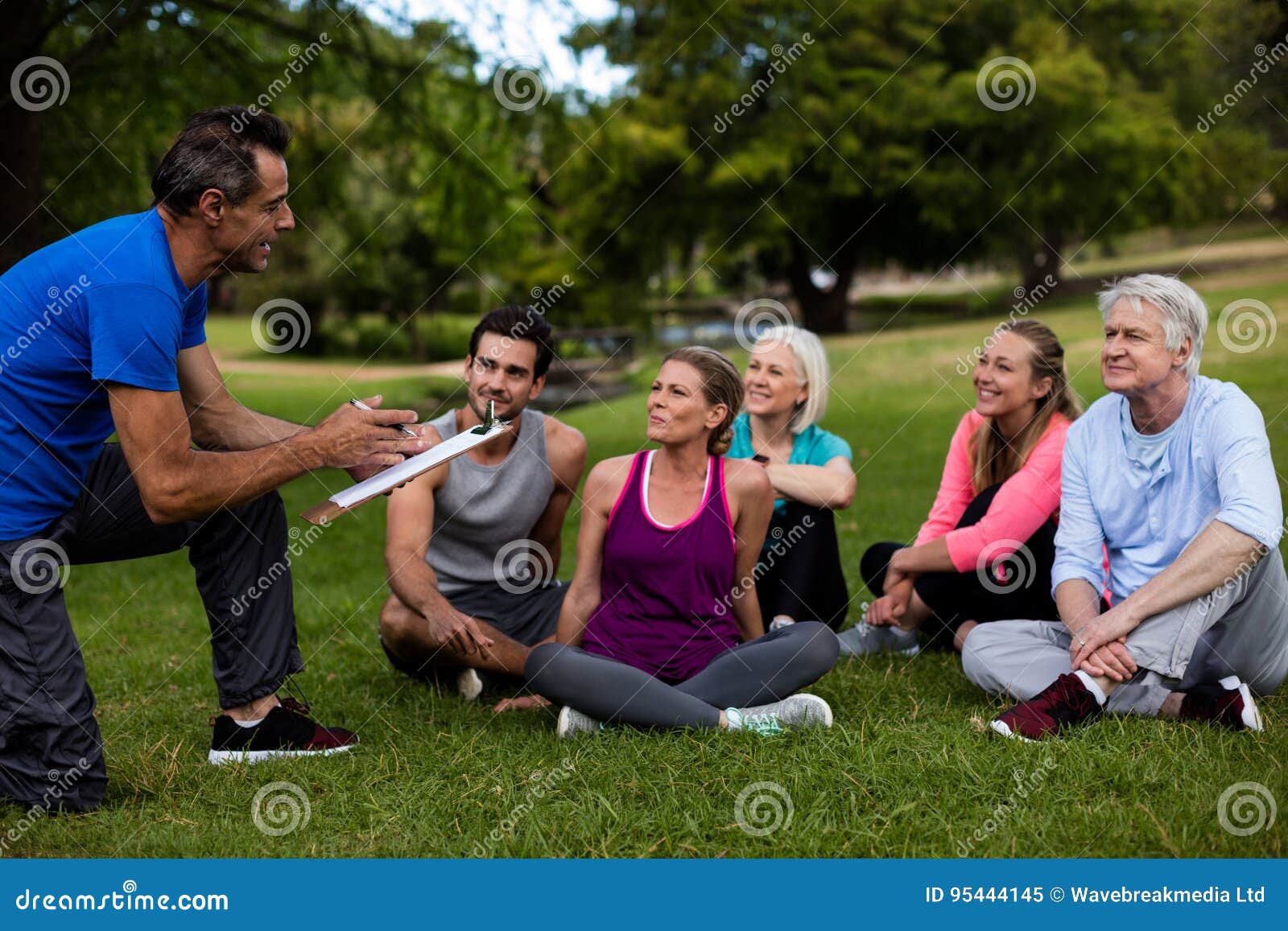 Group of People Interacting with Instructor Stock Image - Image of ...