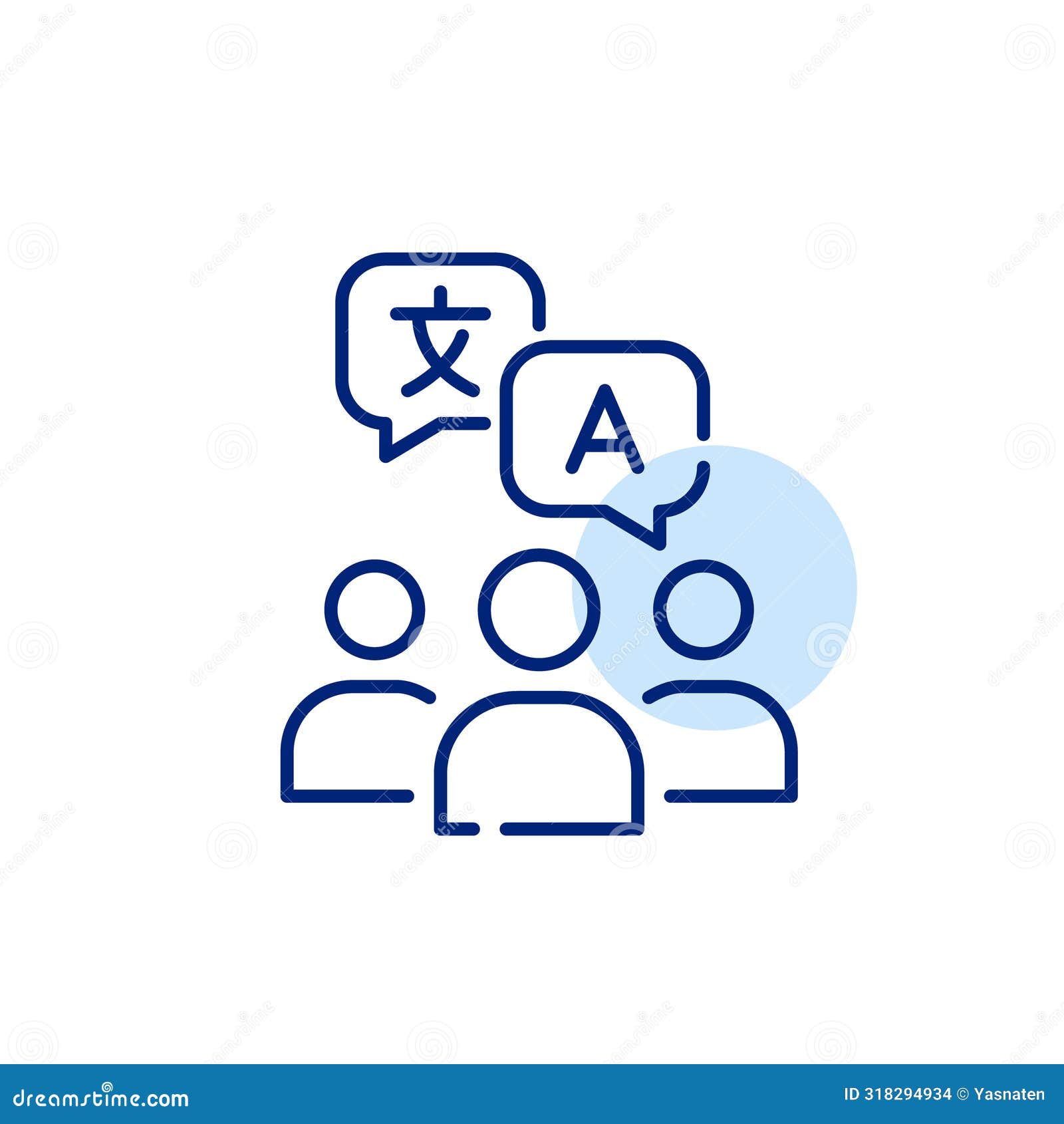 Group of People and Languages Speech Bubbles. Multilingual Community, Global Teamwork. Pixel ...