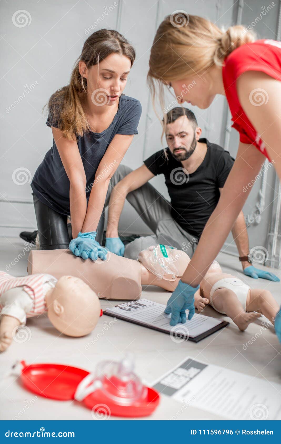 First aid training stock photo. Image of life, health - 111596796