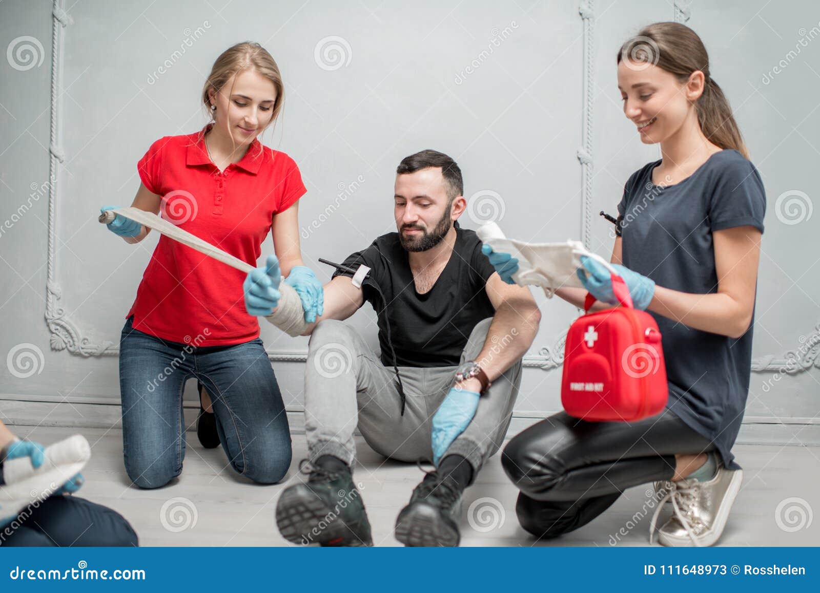 First aid training stock image. Image of fracture, doctor - 111648973