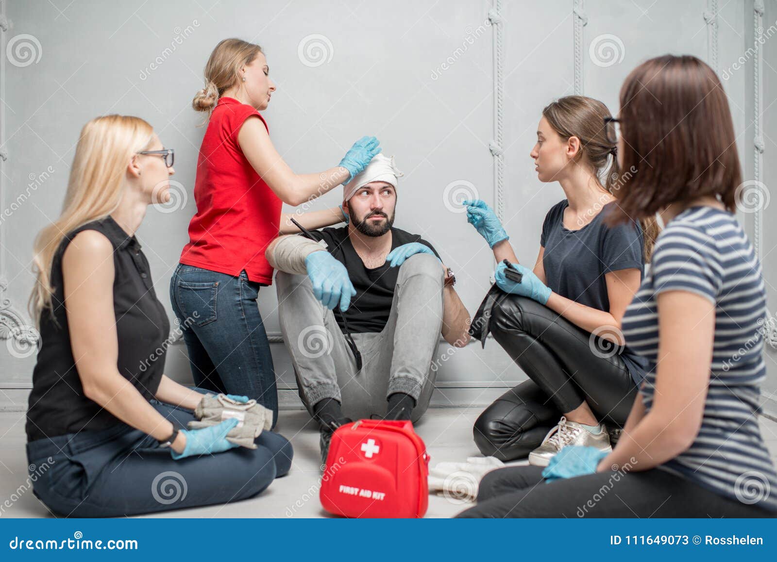 First aid training stock image. Image of human, accident - 111649073
