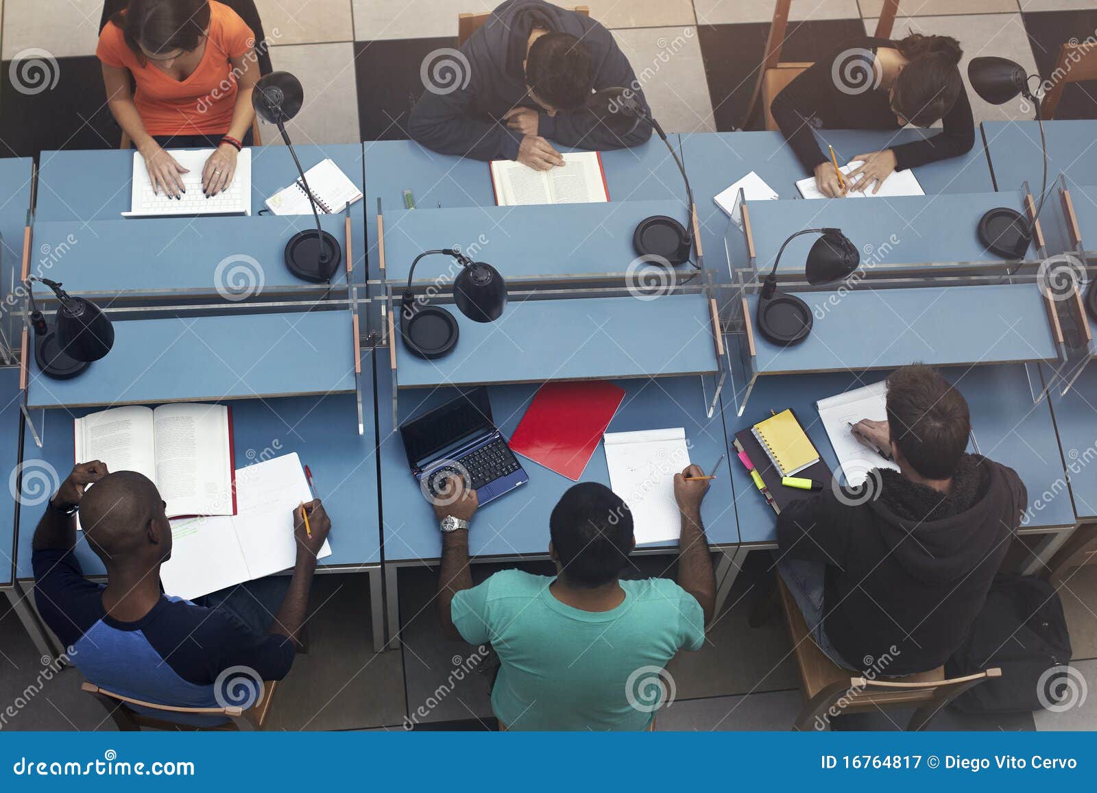 Group of people in library stock image. Image of desk - 16764817